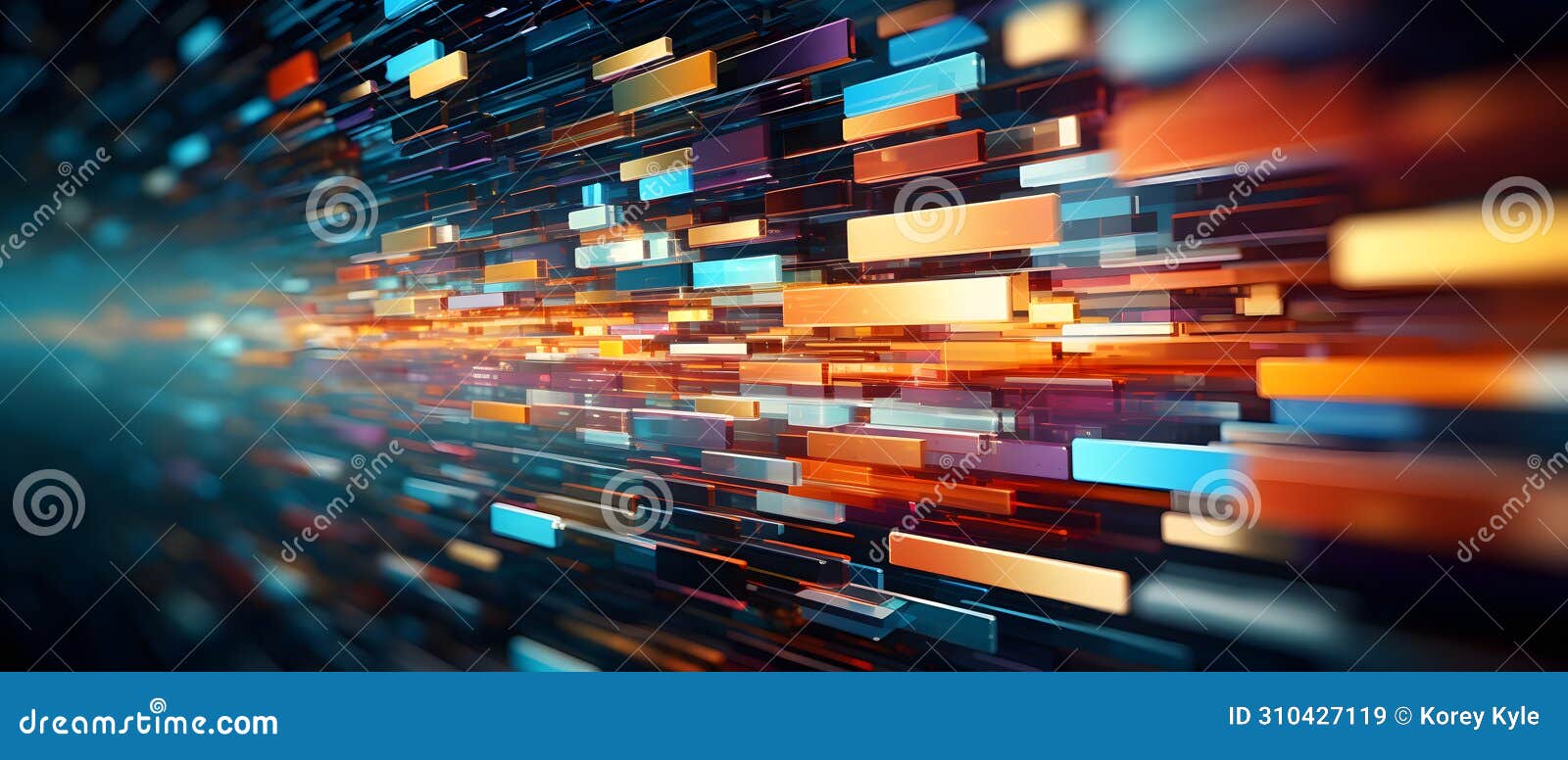 Abstract Colorful Digital Data PC Computer Gaming Wallpaper Background ...