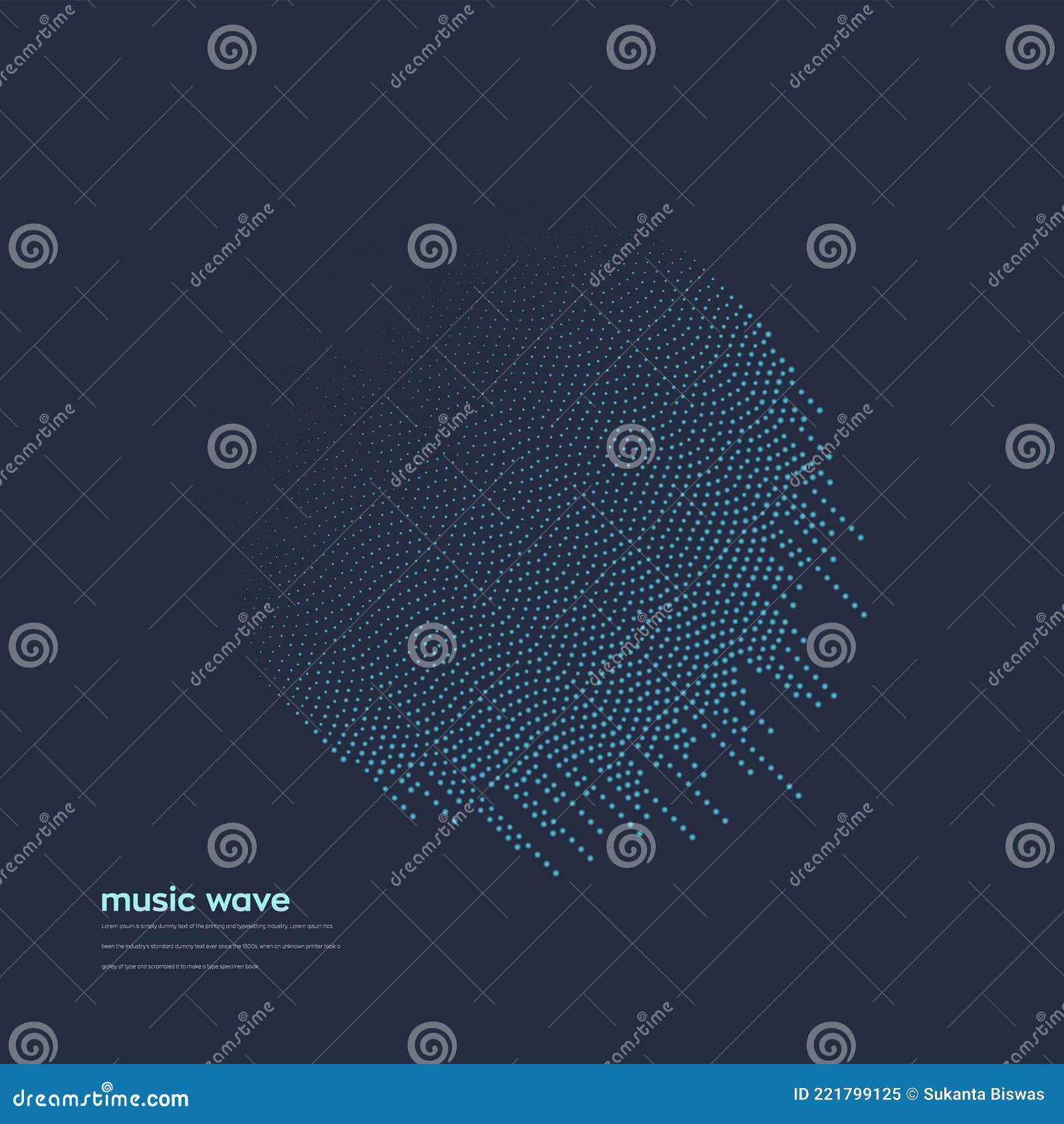 Abstract Colorful Digital Sound Wave. Equalizer. Audio Wave Graph of ...