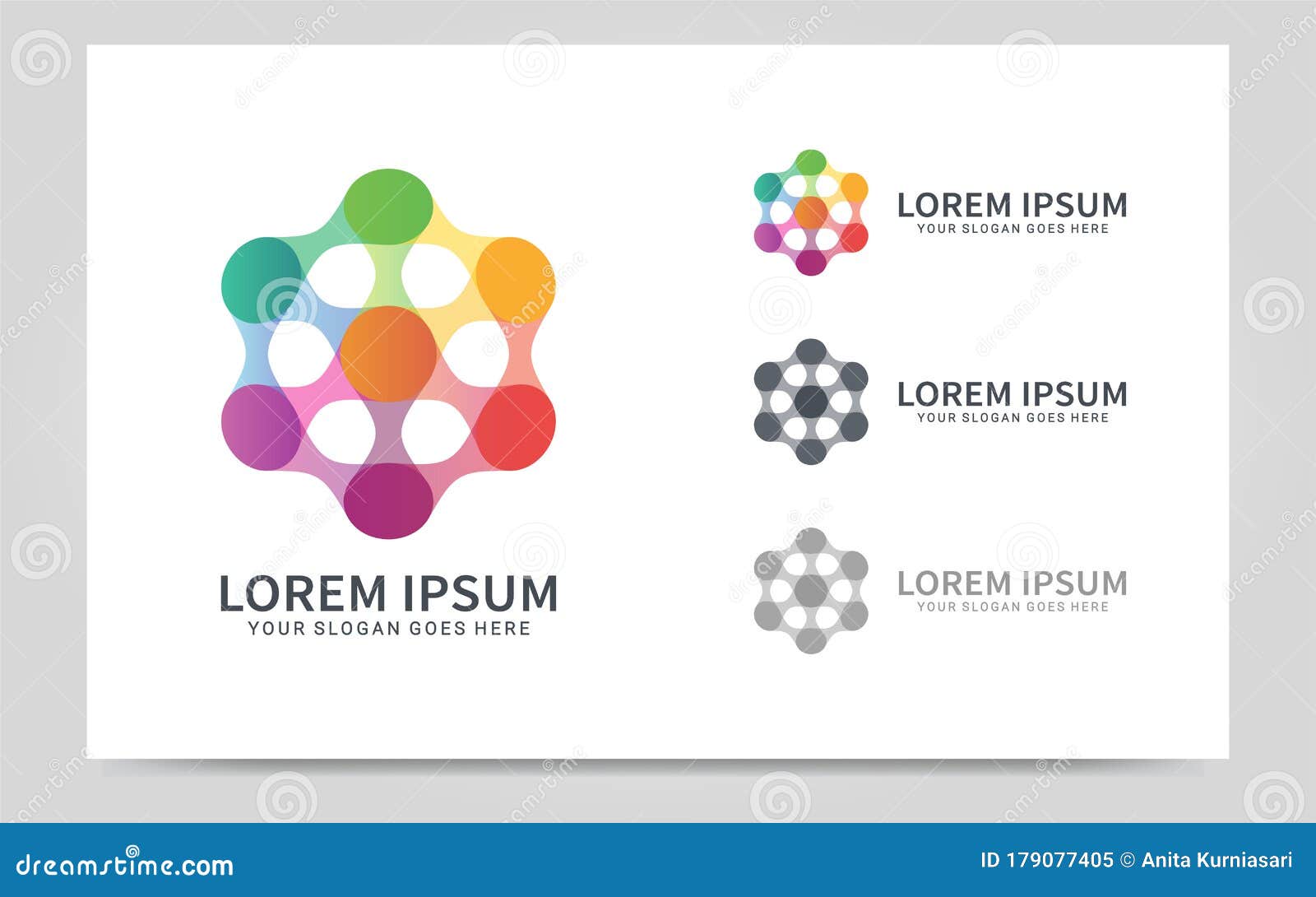 Abstract Colorful Digital Technology Symbol Logo Design Stock Vector ...