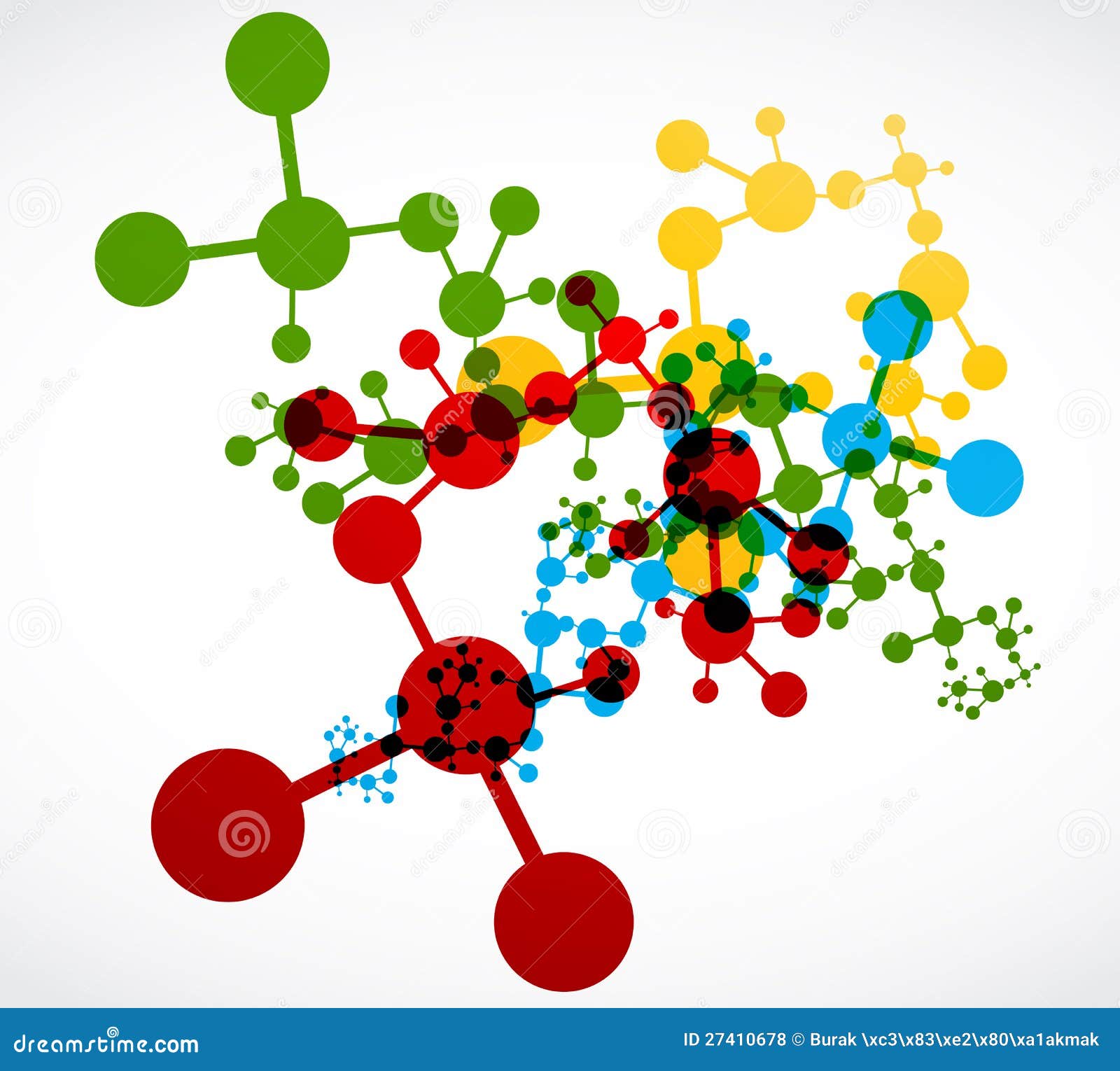Abstract Colorful Dna Molecule Design Stock Vector - Illustration of ...