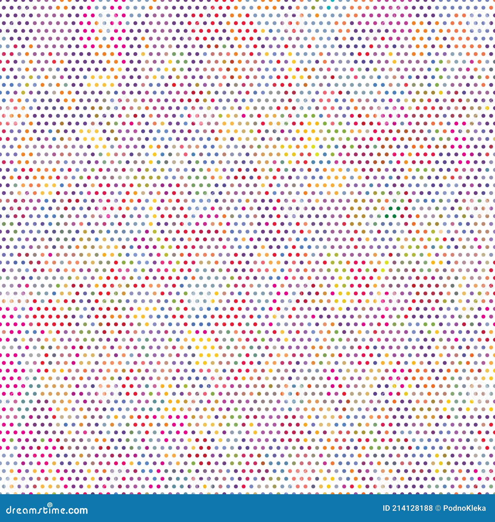 Colorful Small Micro Circle Dots Grid Mosaic. Vector Pattern Texture ...