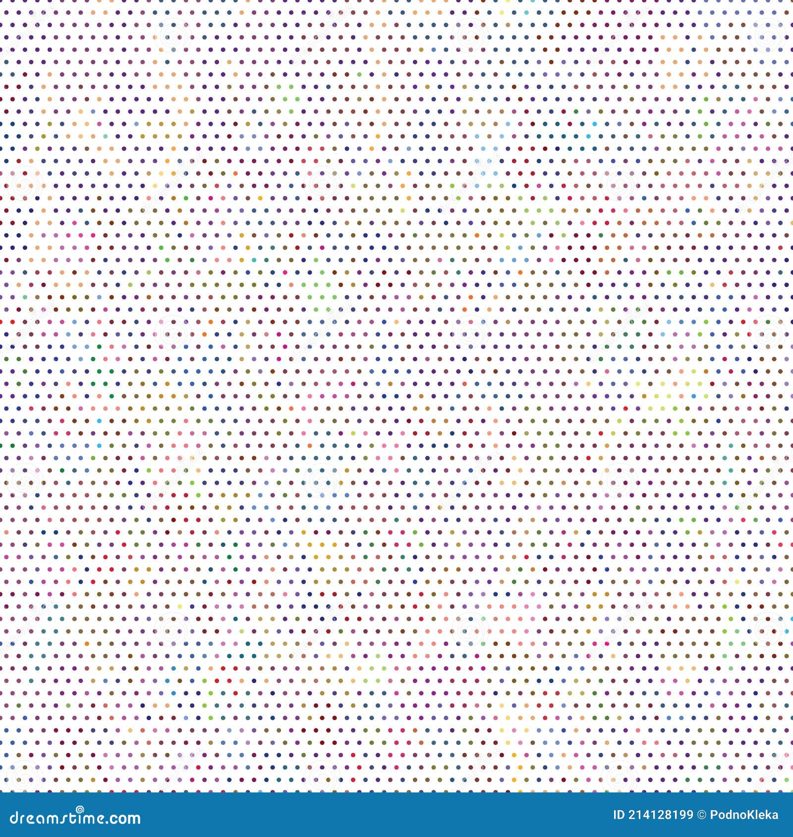 Colorful Small Micro Circle Dots Grid Mosaic. Vector Pattern Texture ...
