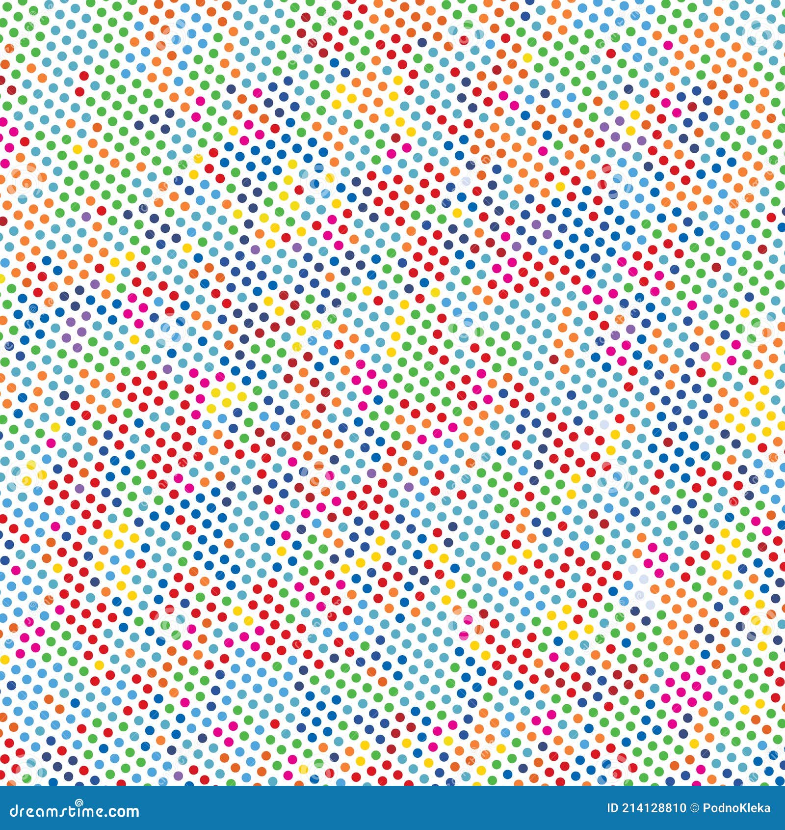 Bright Colors Small Dots Fabric Fashion Pattern Vector Background ...