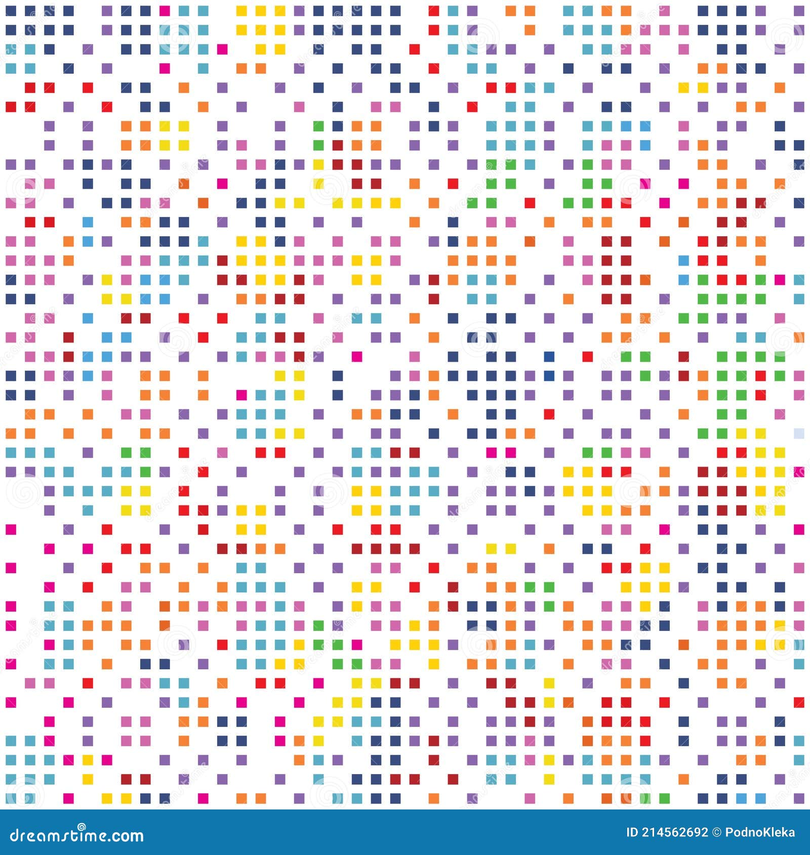 Abstract Colorful Irregular Digital Style Small Square Dot Pattern ...