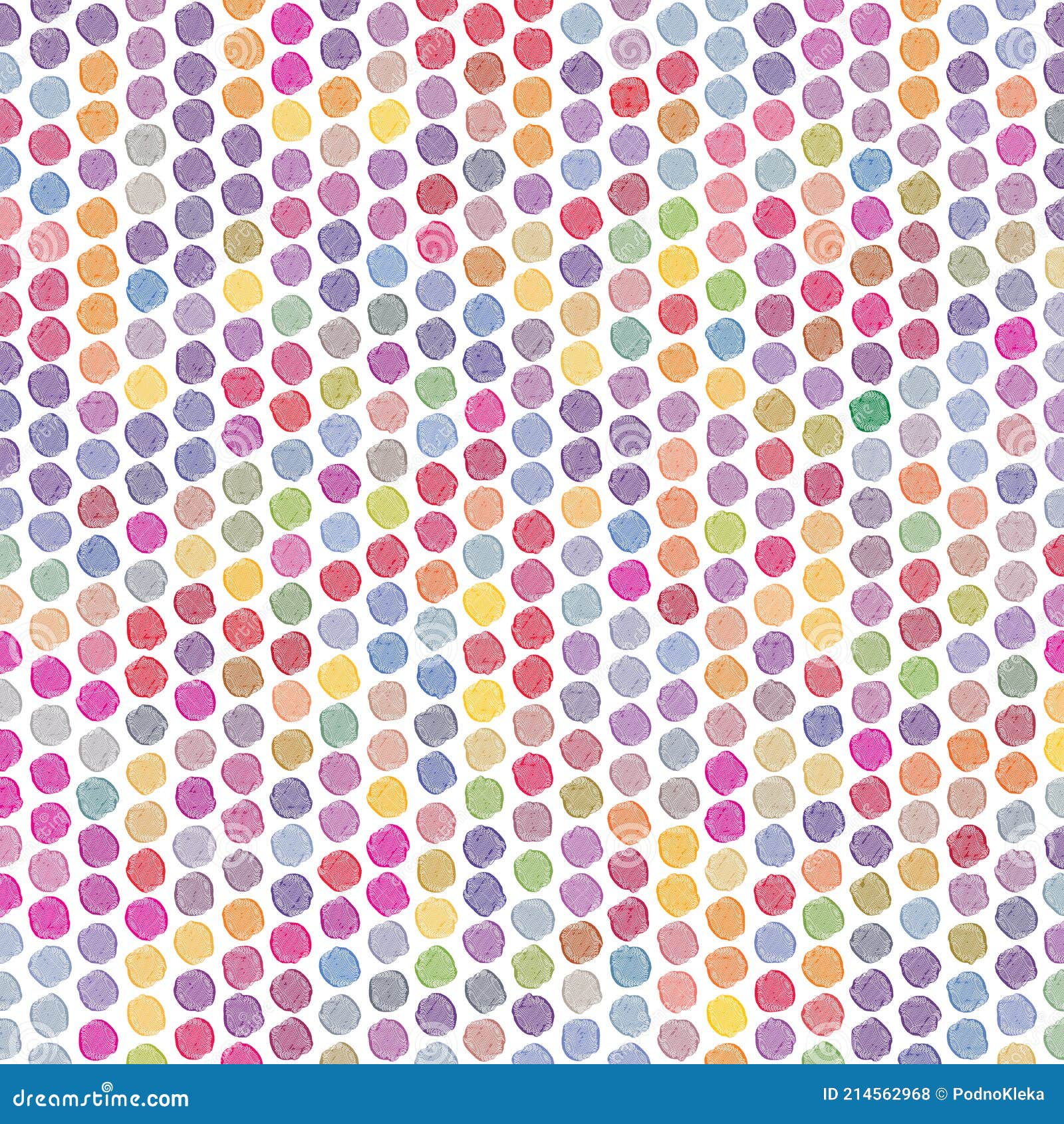 Kids Style Colorful Dots Pattern Vector Background Texture Mosaic Stock ...