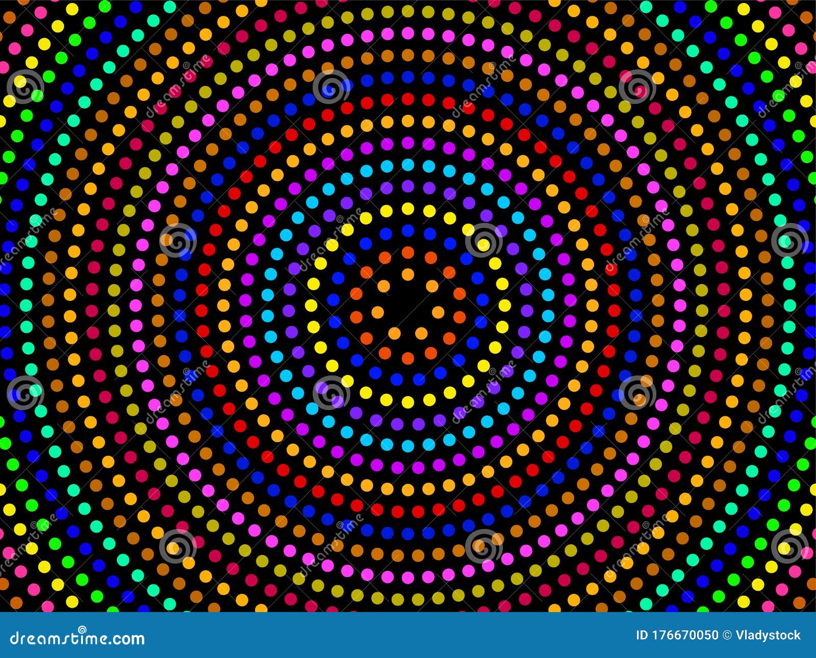 Abstract Colorful Dotted Background Stock Illustration - Illustration ...