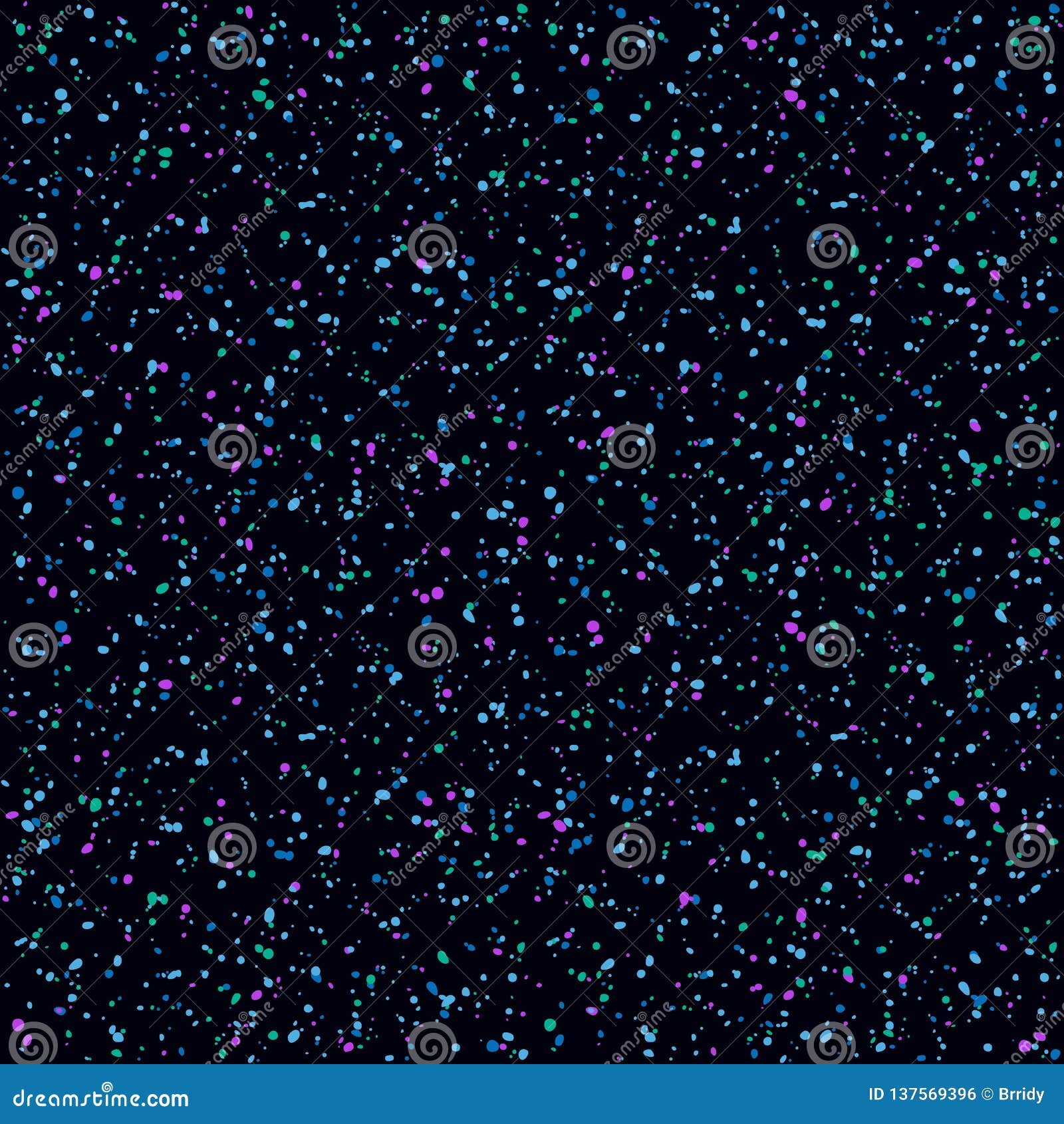 Abstract Colorful Dotted Seamless Pattern. Vector Confetti Noise ...