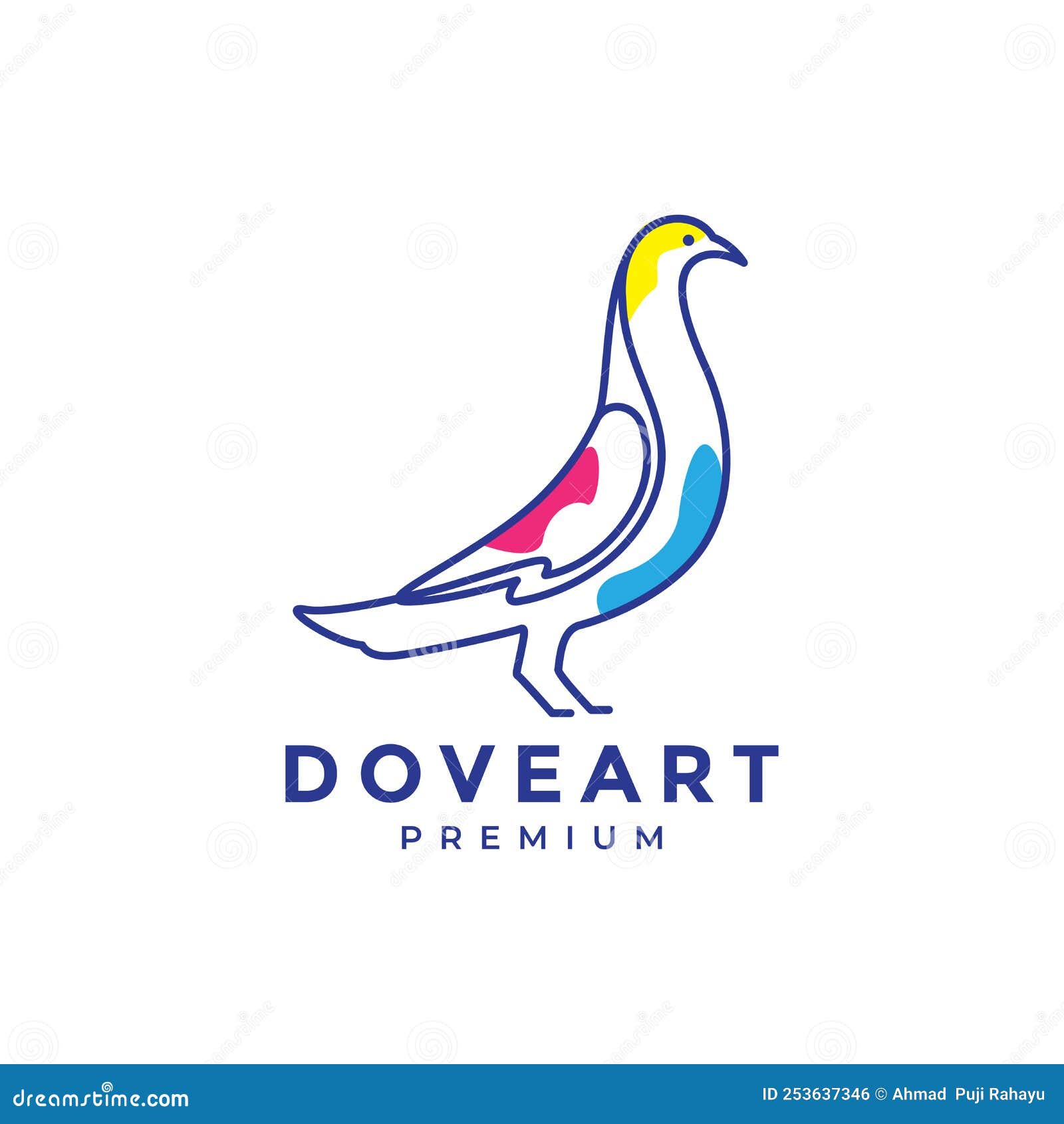 Abstract Colorful Dove Logo Design Stock Vector - Illustration of paint ...