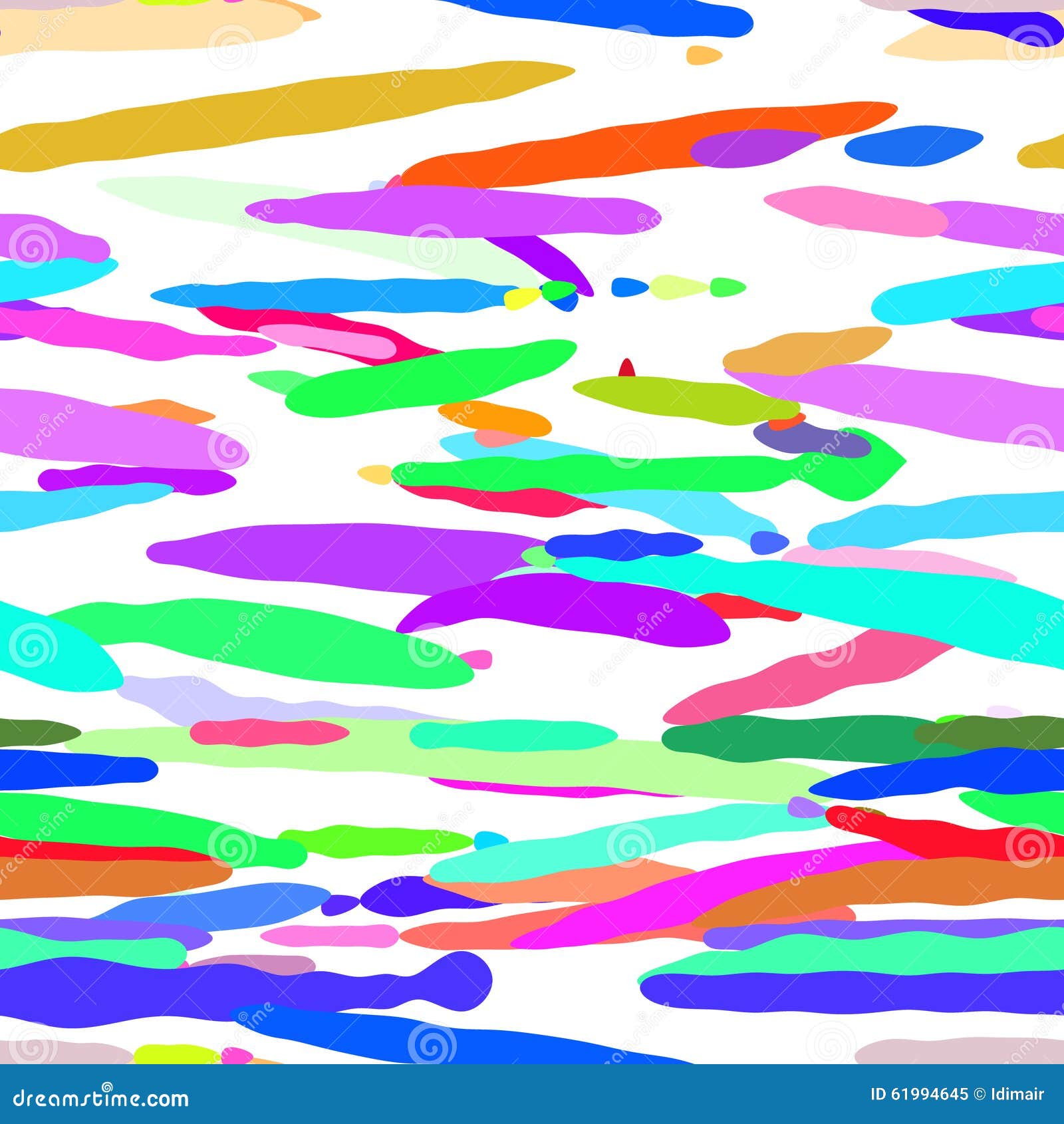 Abstract Colorful Drip Seamless Pattern. Vector Stock Vector ...