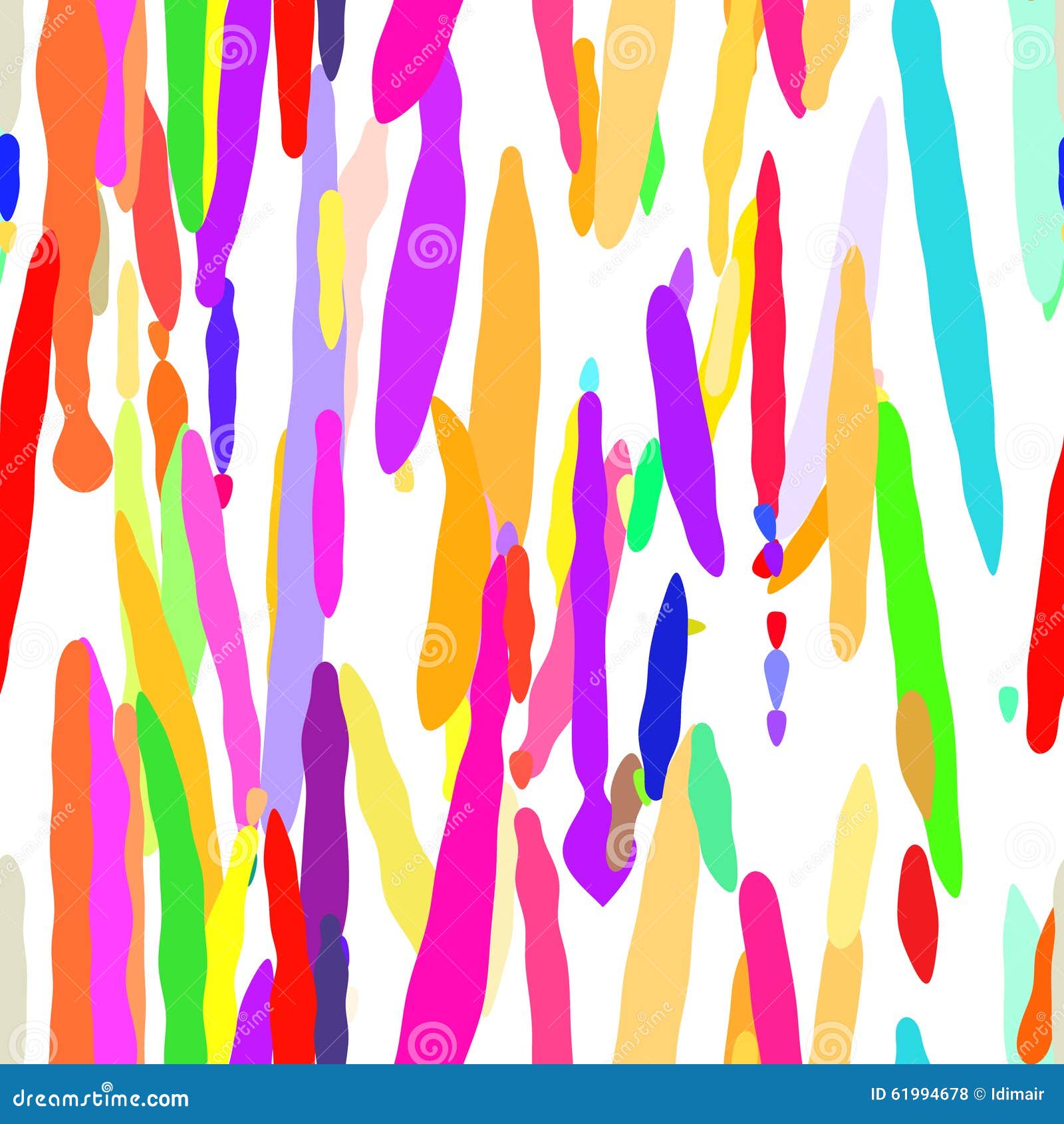 Abstract Colorful Drip Seamless Pattern. Vector Stock Vector ...