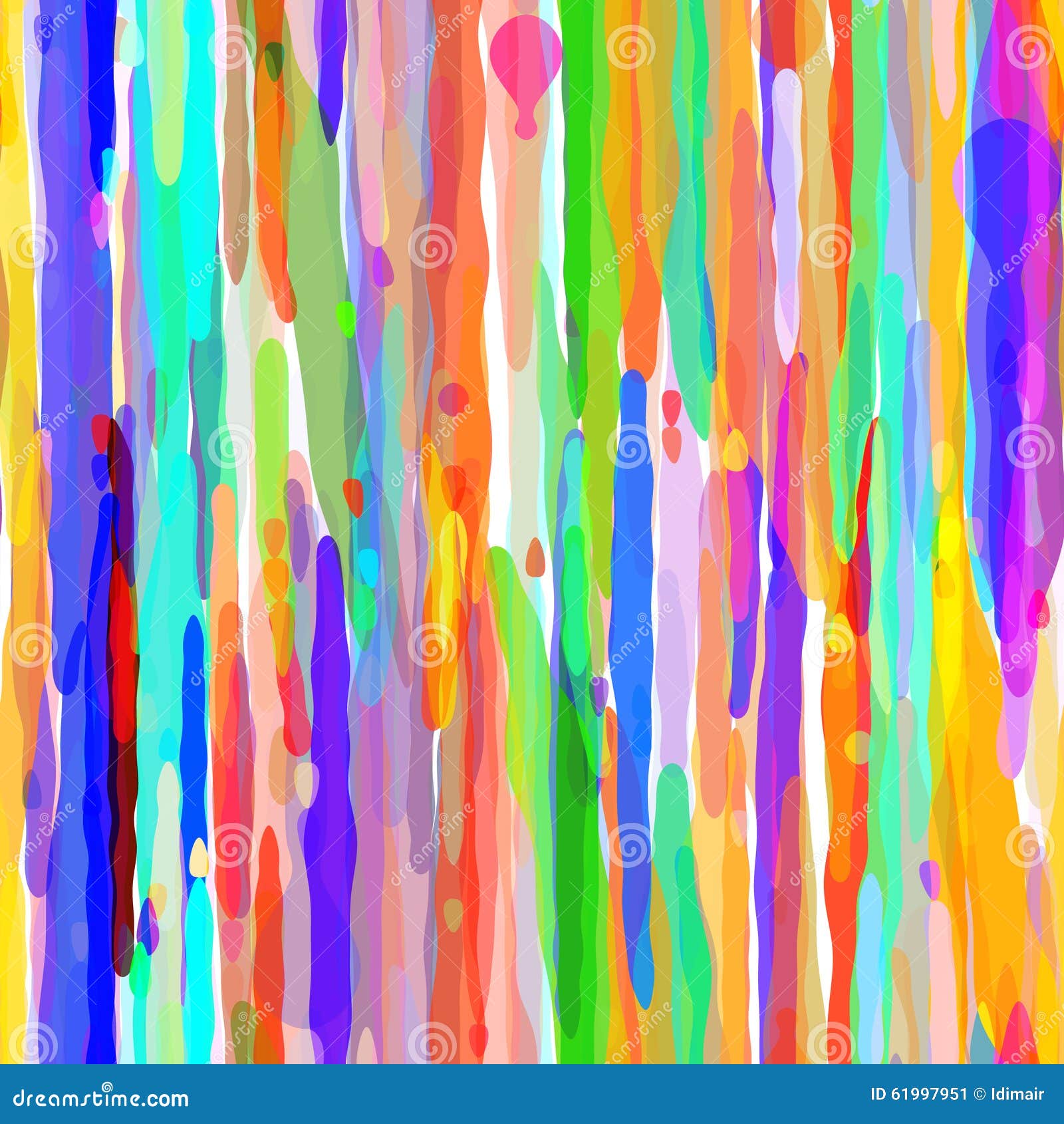 Abstract Colorful Drip Seamless Pattern. Vector Stock Vector ...