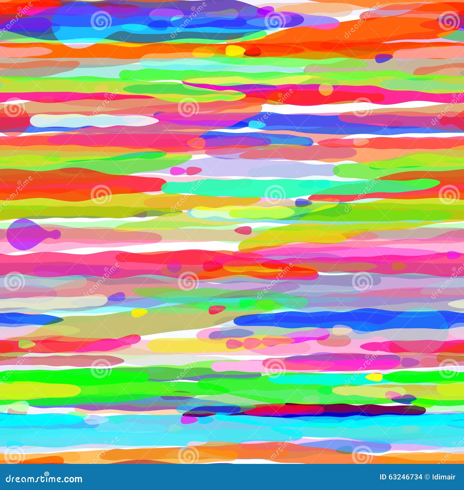 Abstract Colorful Drip Seamless Pattern. Vector Stock Vector ...