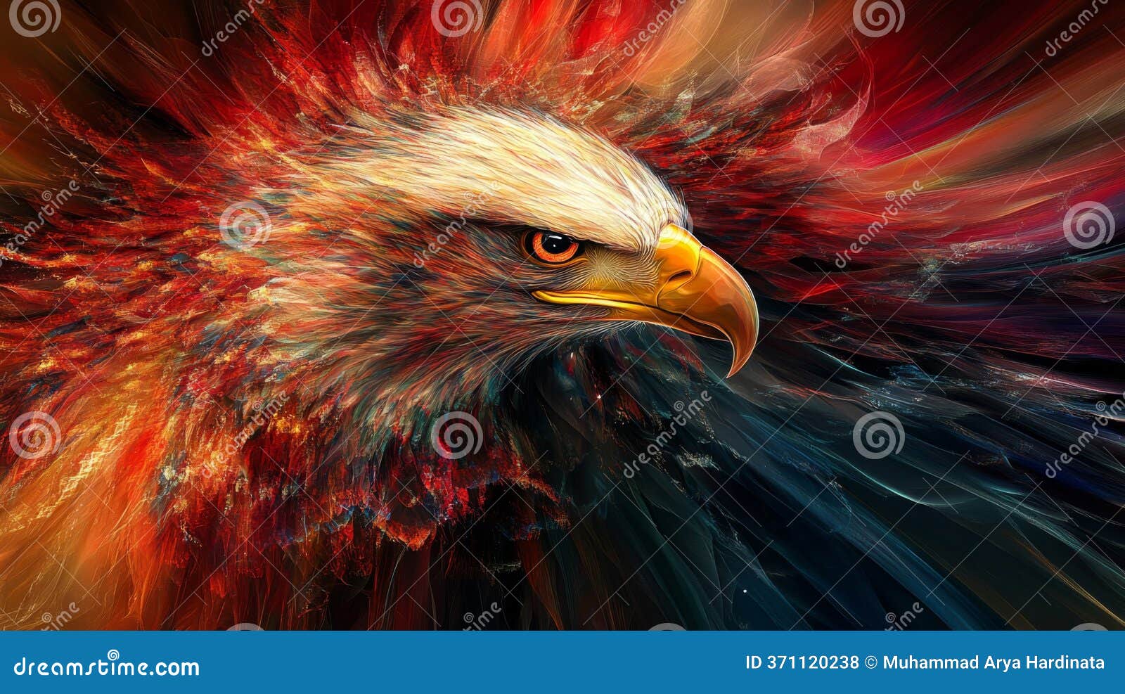 Colorful Eagle Vector Illustration | CartoonDealer.com #57754832