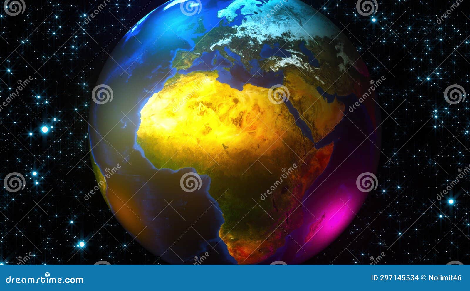Abstract colorful earth stock illustration. Illustration of globe ...