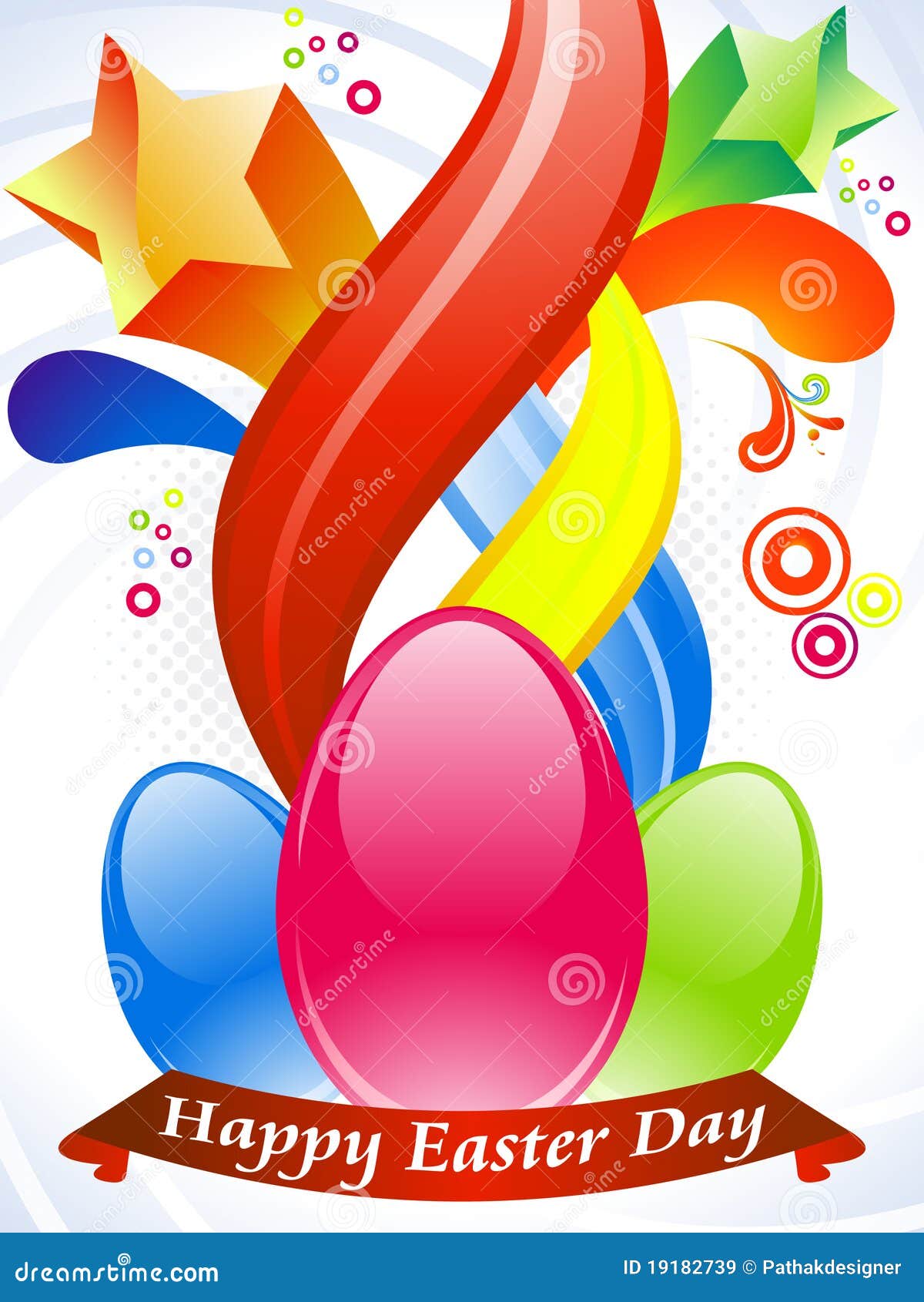 Abstract Colorful Easter Wallpaper Stock Vector - Illustration of ...