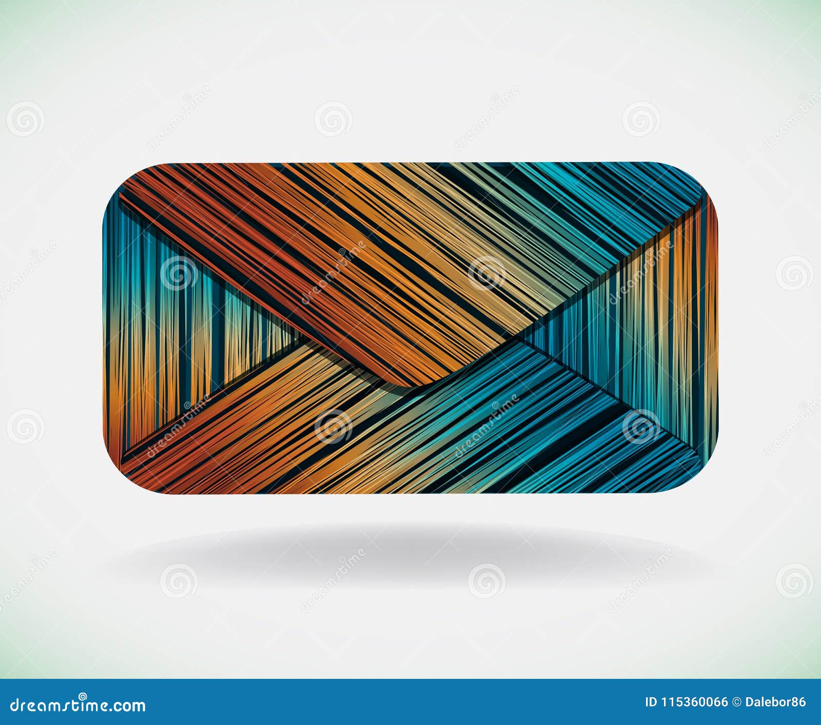 Abstract Colorful Envelope Symbol. Stock Vector - Illustration of send ...