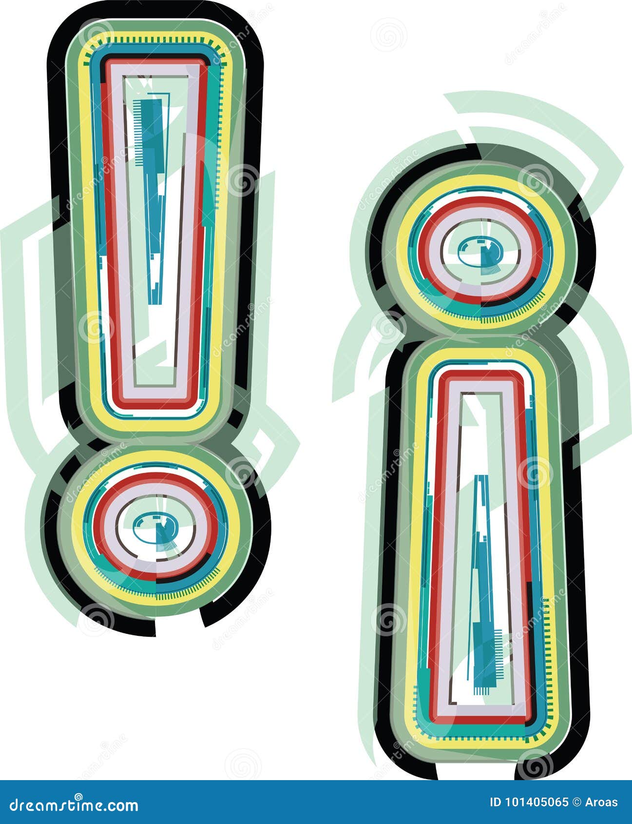 Abstract Colorful Exclamation Mark Stock Vector - Illustration of error ...