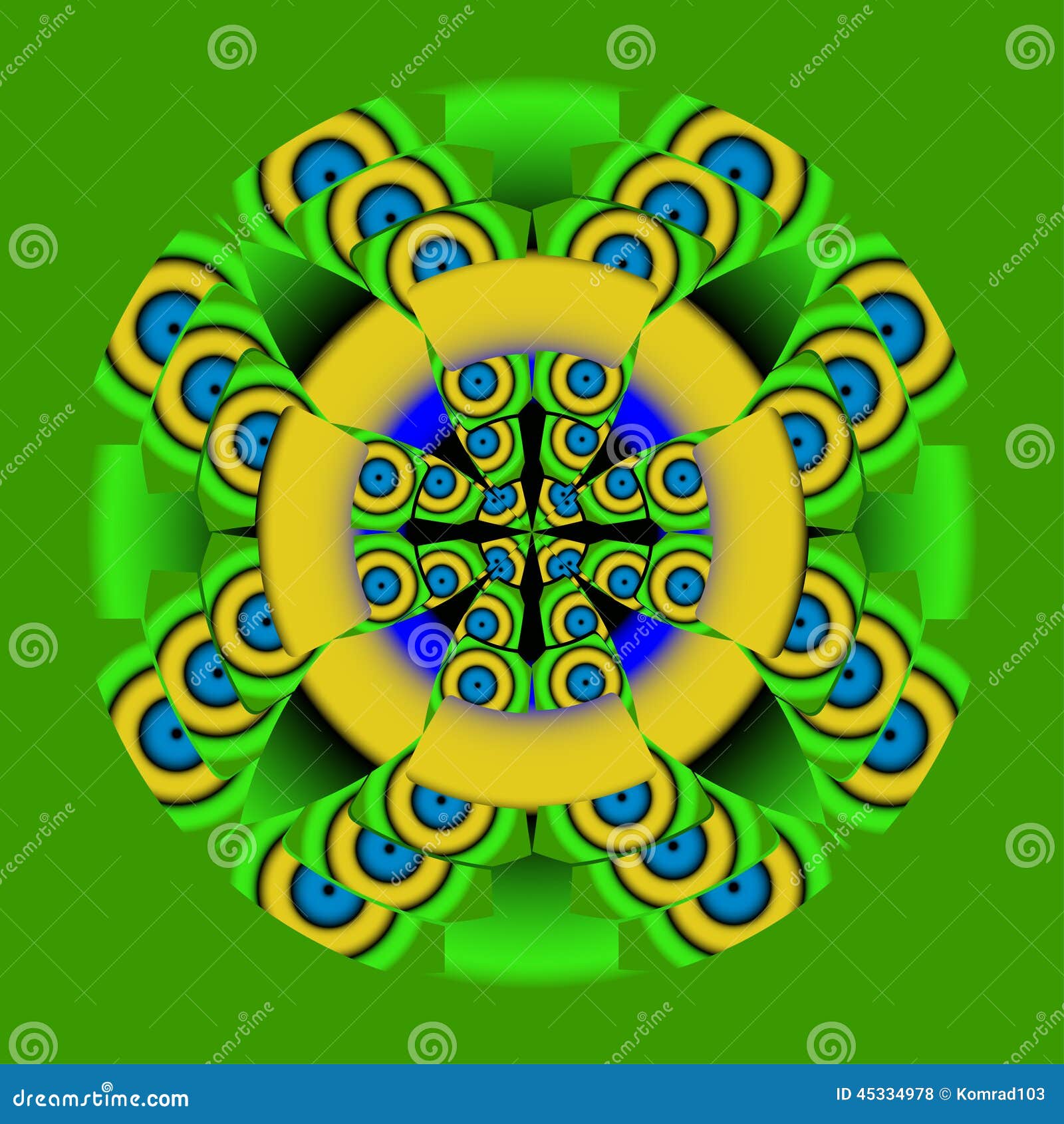 Abstract colorful figure stock illustration. Illustration of decoration ...