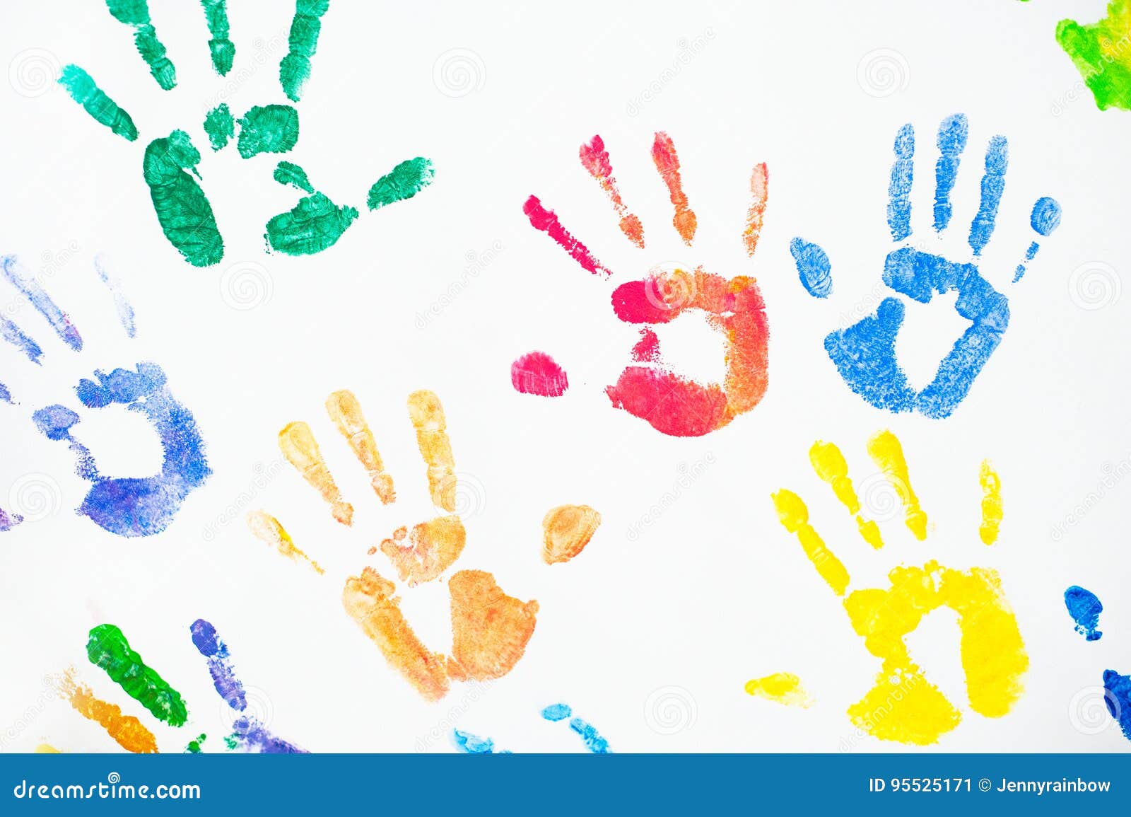 Abstract Colorful Fingers Prints Stock Image - Image of happiness, dark ...