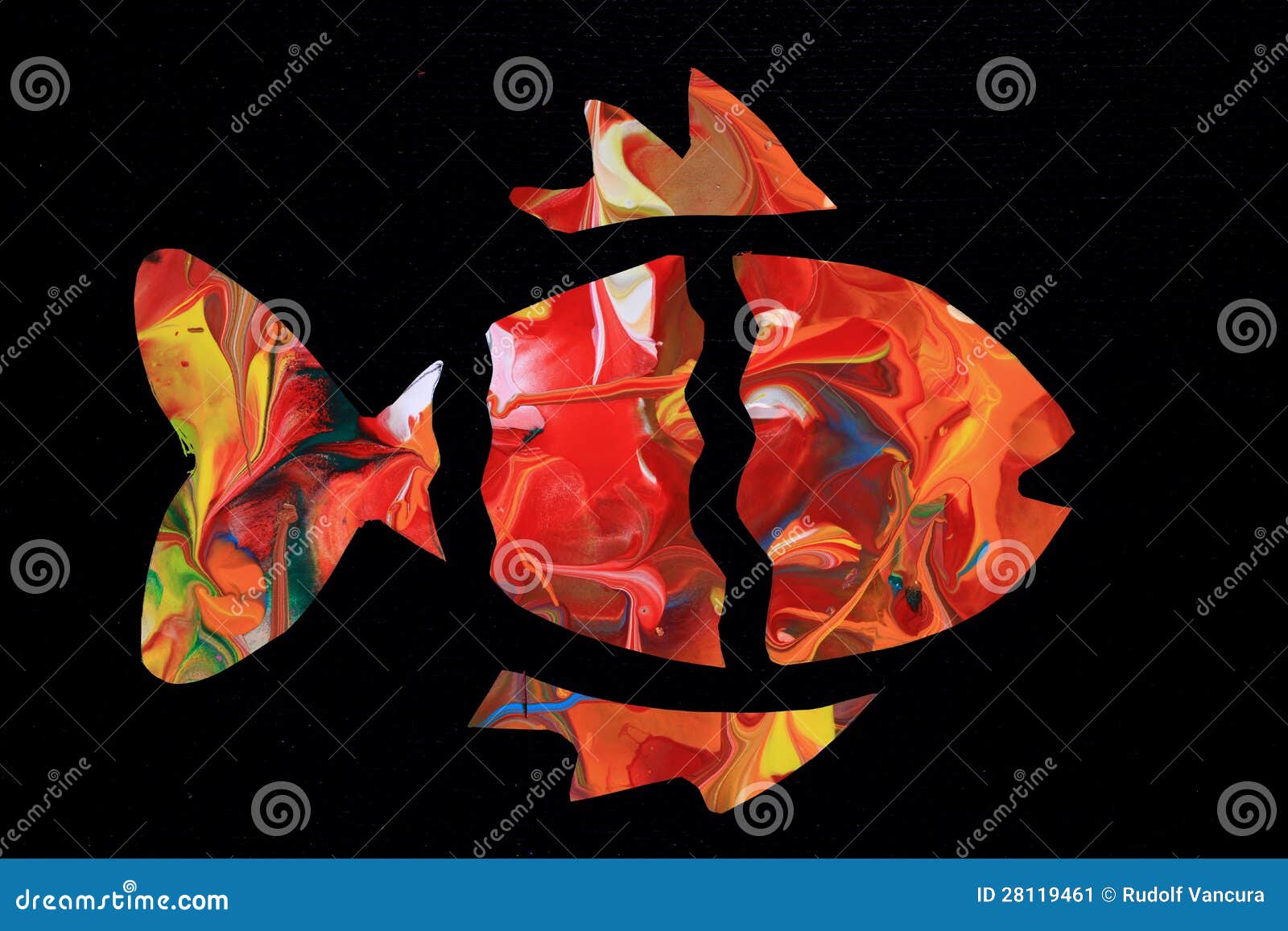 Abstract Colorful Fish stock image. Image of painted - 28119461