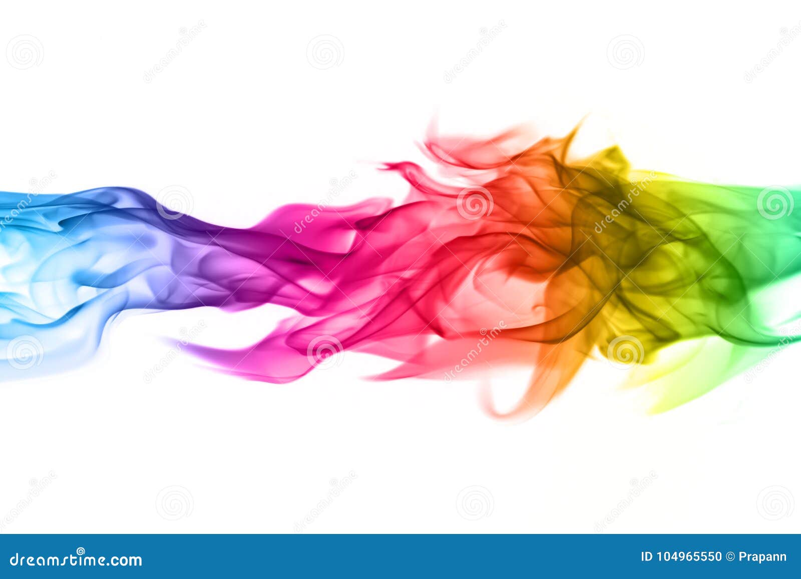 Abstract Colorful Flame Patterns on White Background Stock Photo ...