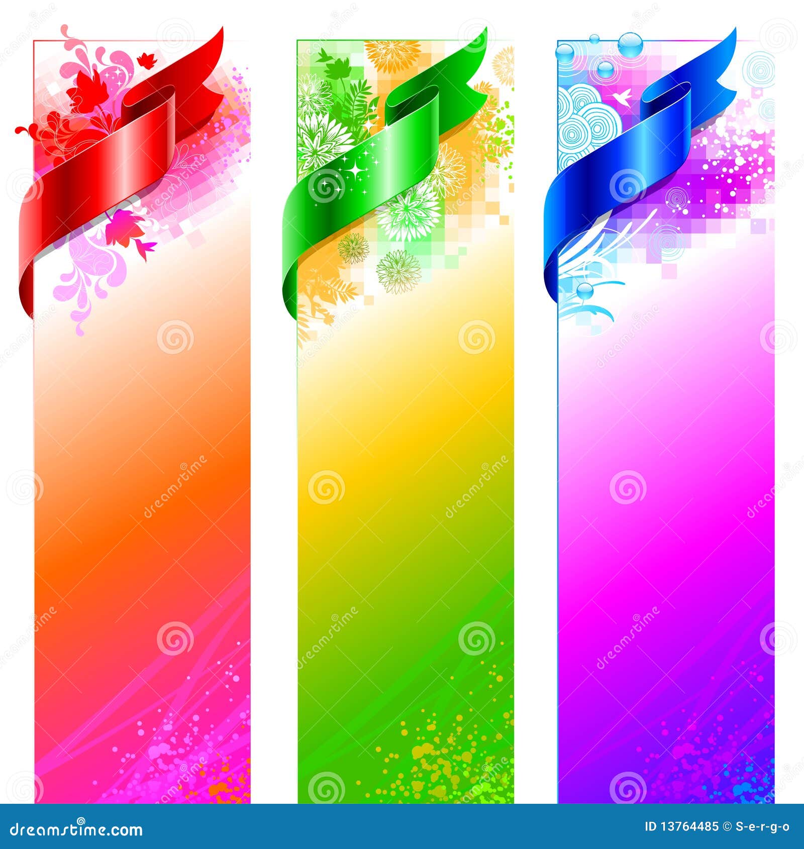 Abstract Colorful Floral Design Stock Vector - Illustration of ...