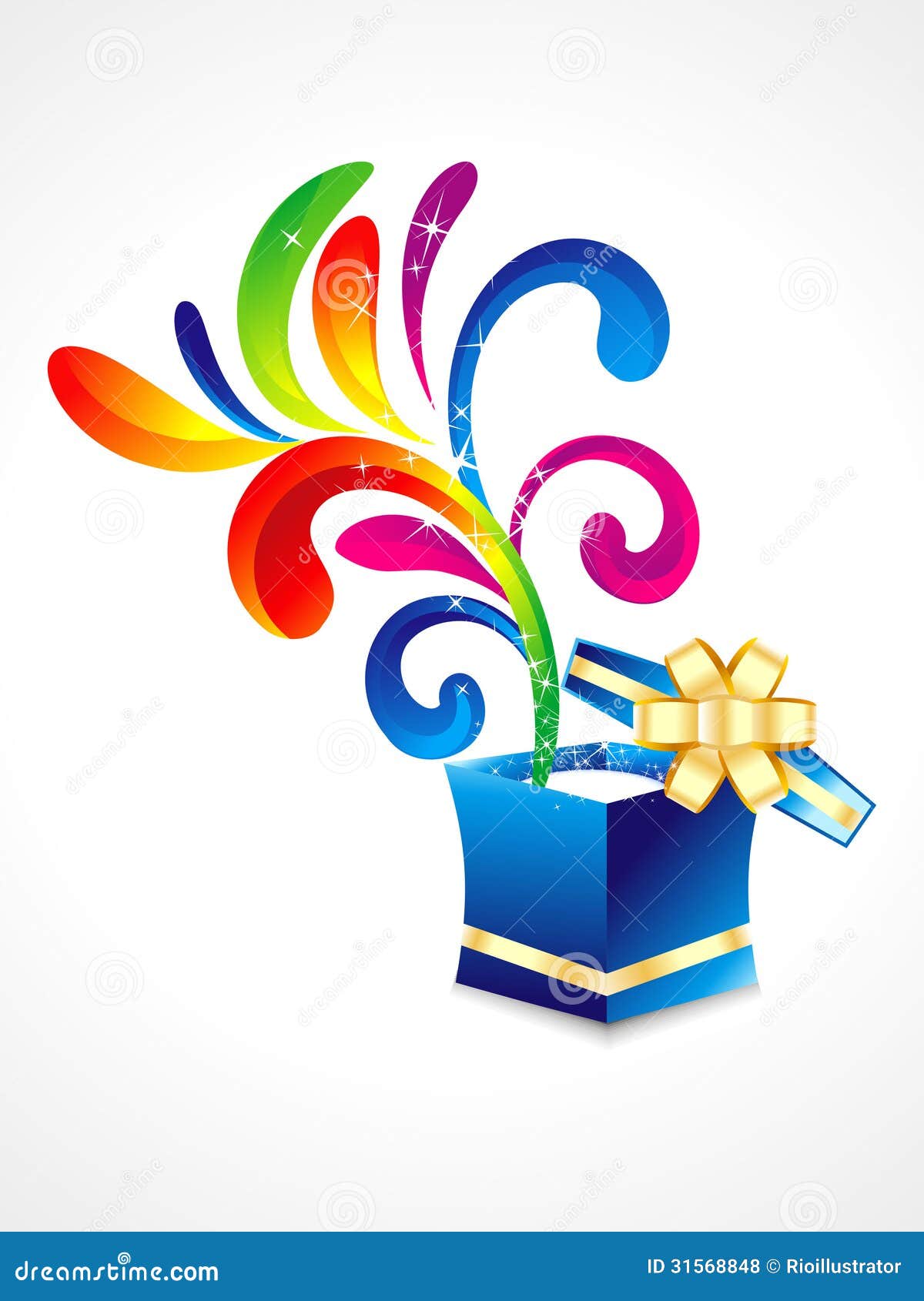 Abstract Colorful Floral with Magic Box Stock Vector - Illustration of ...