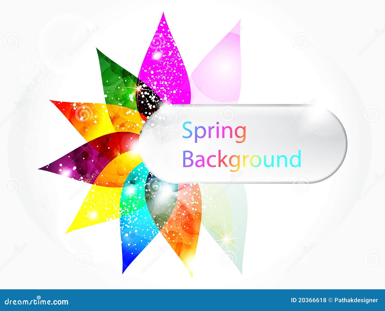 Abstract Colorful Floral Spring Background Stock Vector - Illustration ...