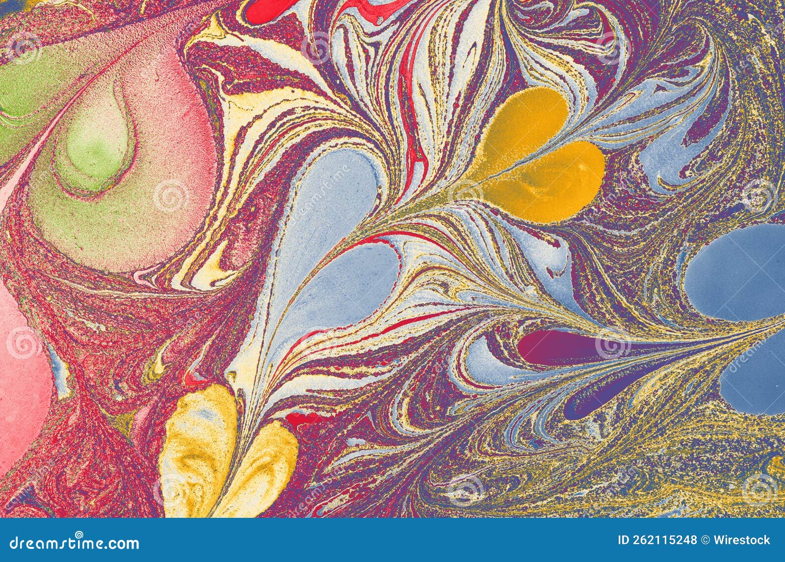 Abstract Colorful Flow Art Painting Pattern Background Stock Photo ...