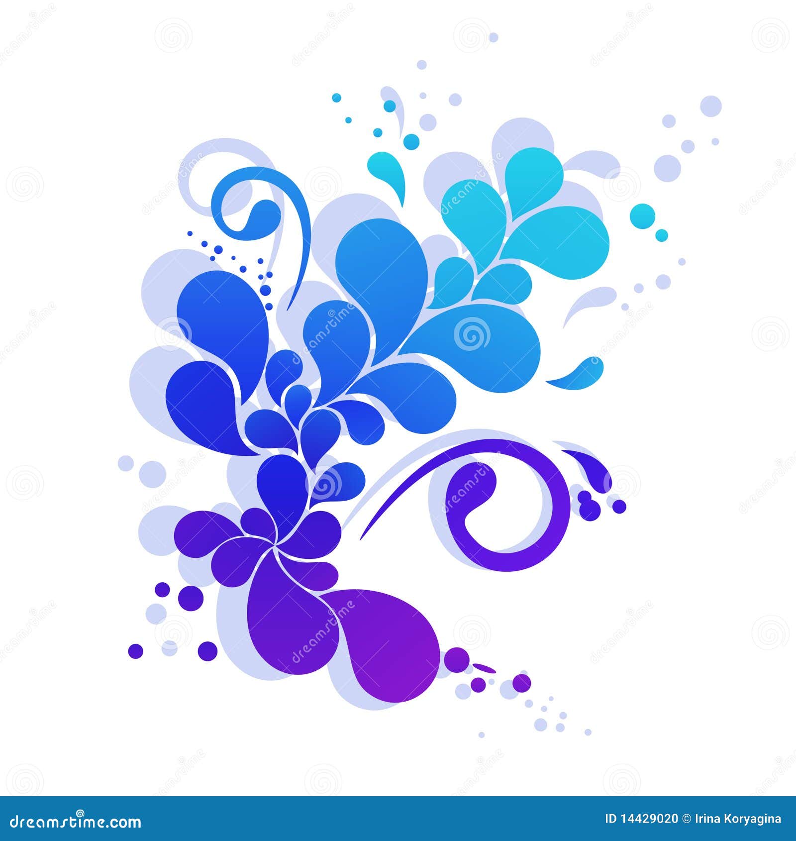 Abstract colorful flower stock vector. Illustration of paint - 14429020