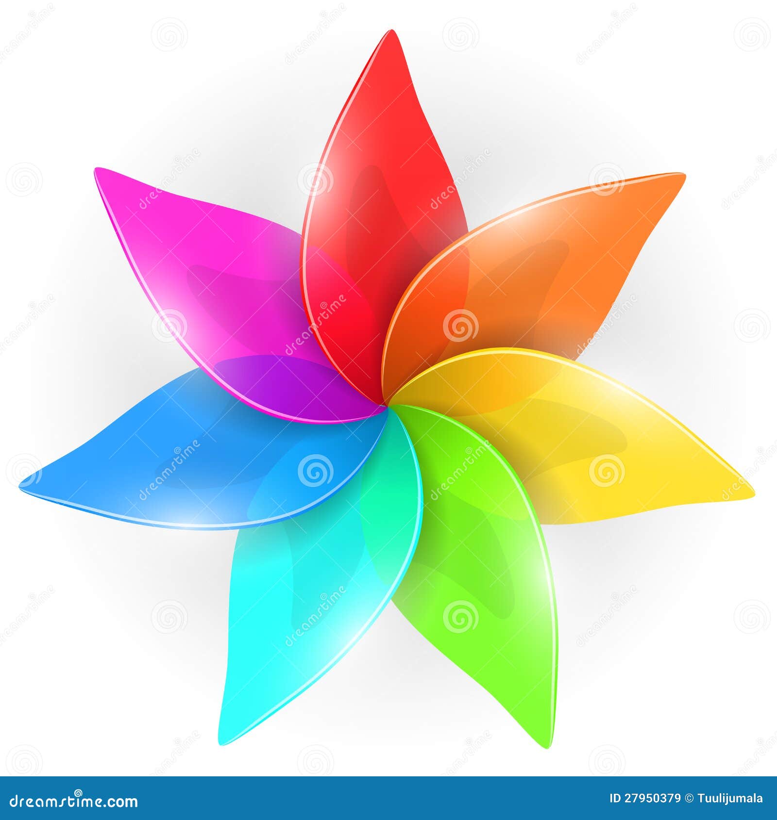Abstract Colorful Flower Bud Stock Vector - Illustration of petal ...