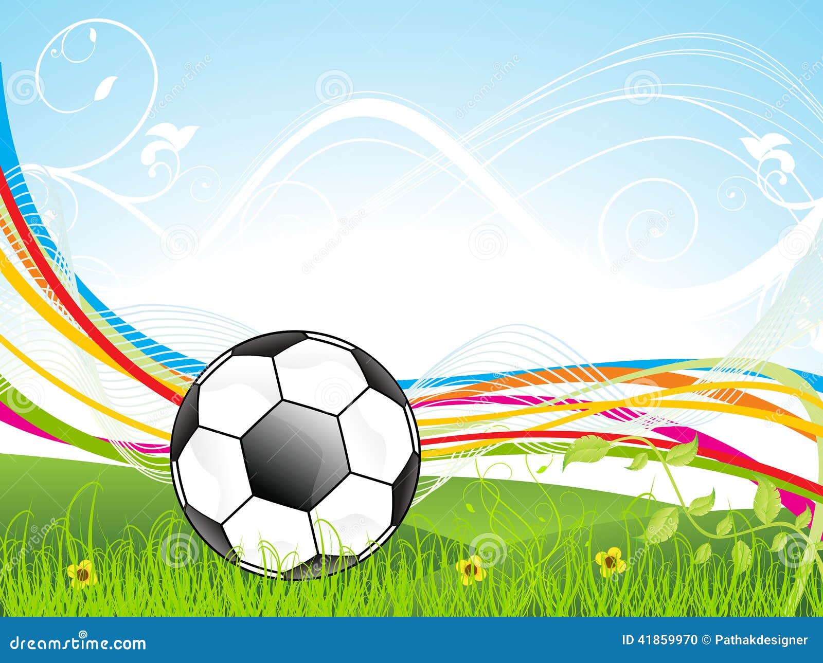 Abstract Colorful Football Background Stock Vector - Illustration of ...