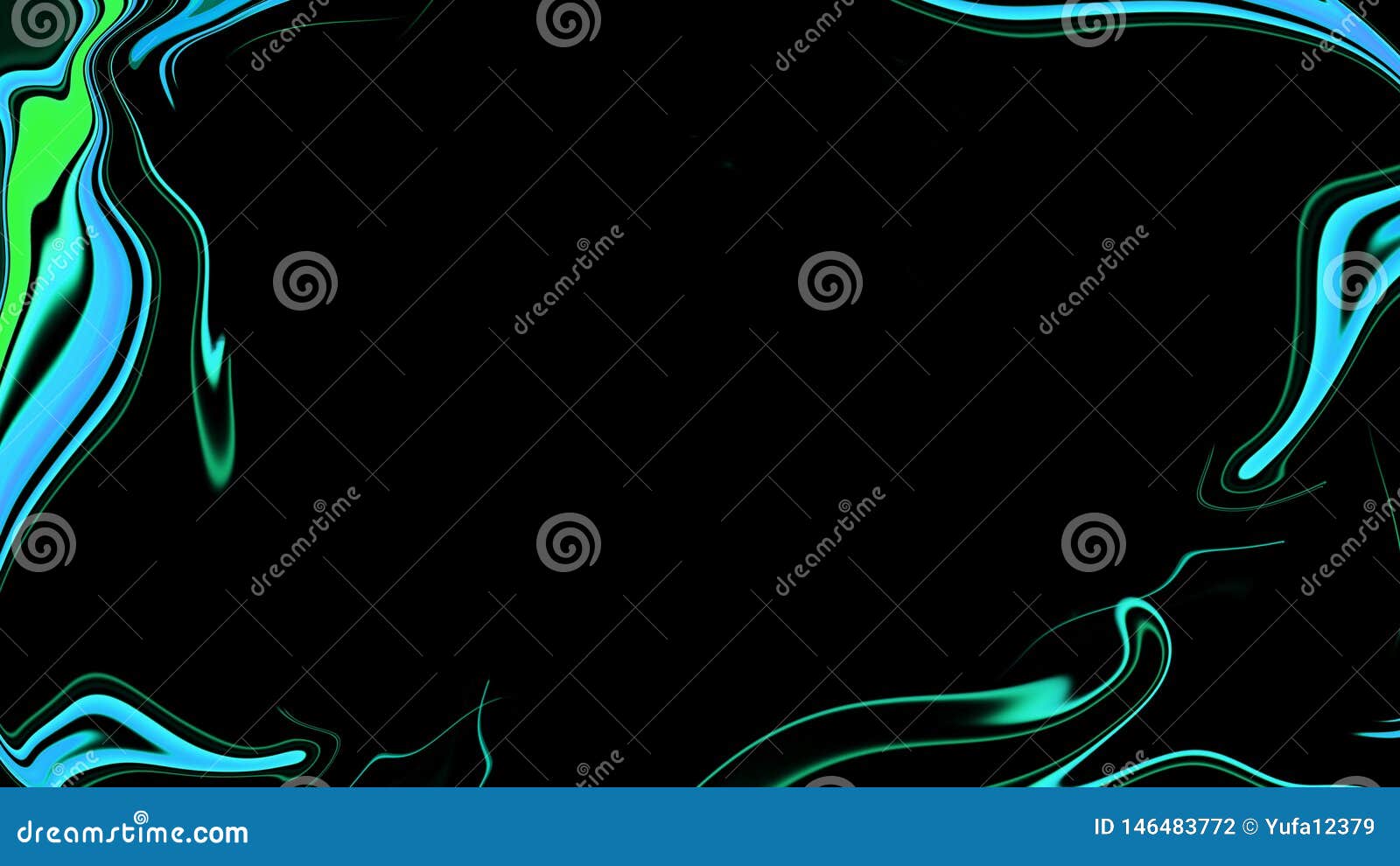 Abstract Colorful Frame. Liquid Wave Border Texture Stock Illustration ...