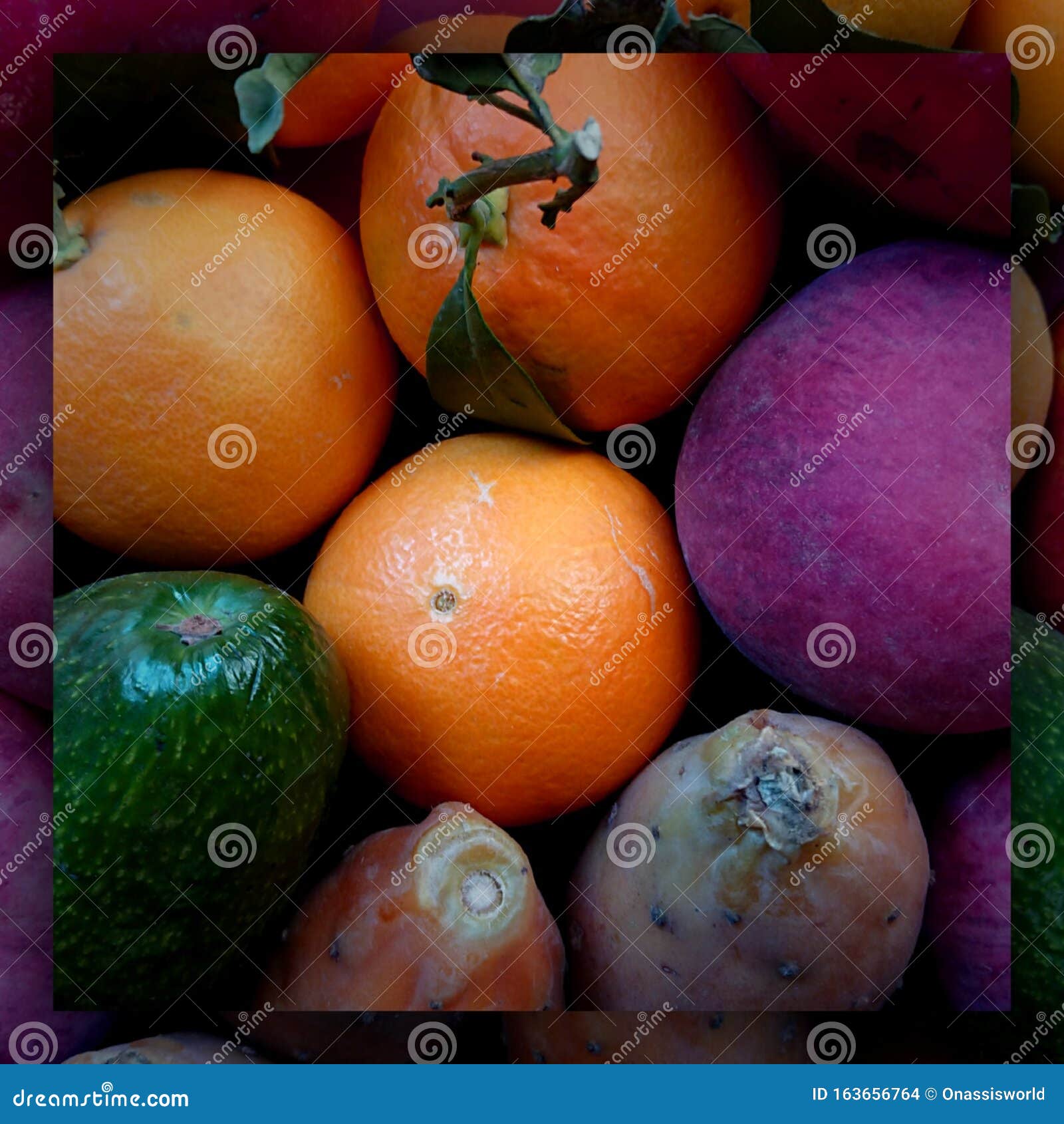Abstract Colorful Fresh Fruit Art Stock Photo - Image of fruit, fresh ...