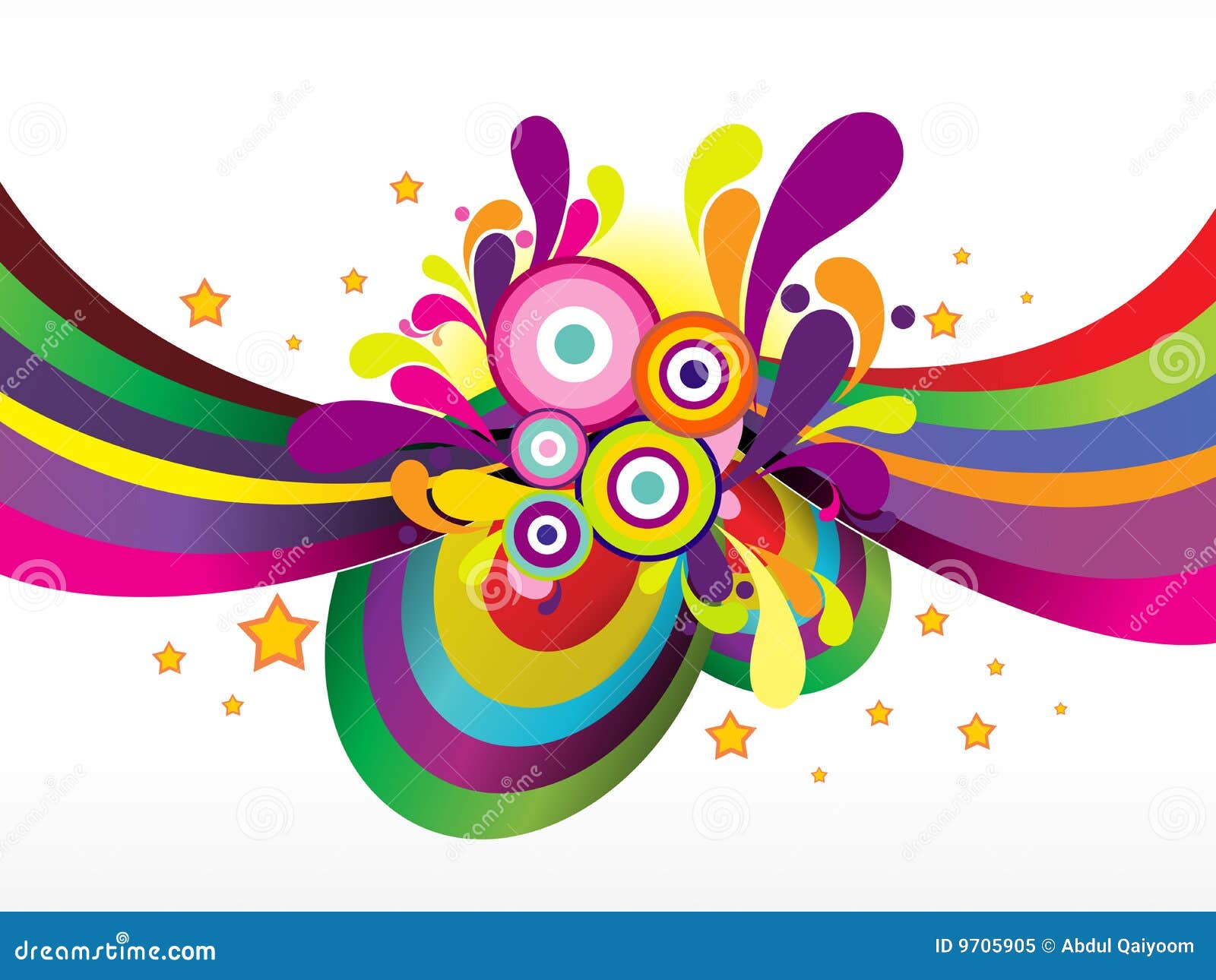 Abstract Colorful Funky Background Stock Vector - Illustration of ...