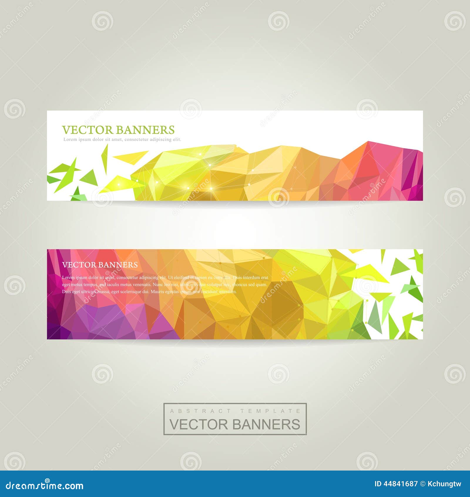 Abstract Colorful Geometric Background Banner Stock Vector ...