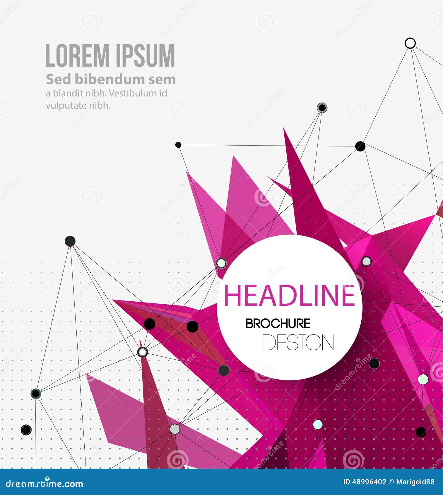 Abstract Colorful Geometric Background. Brochure Stock Vector ...