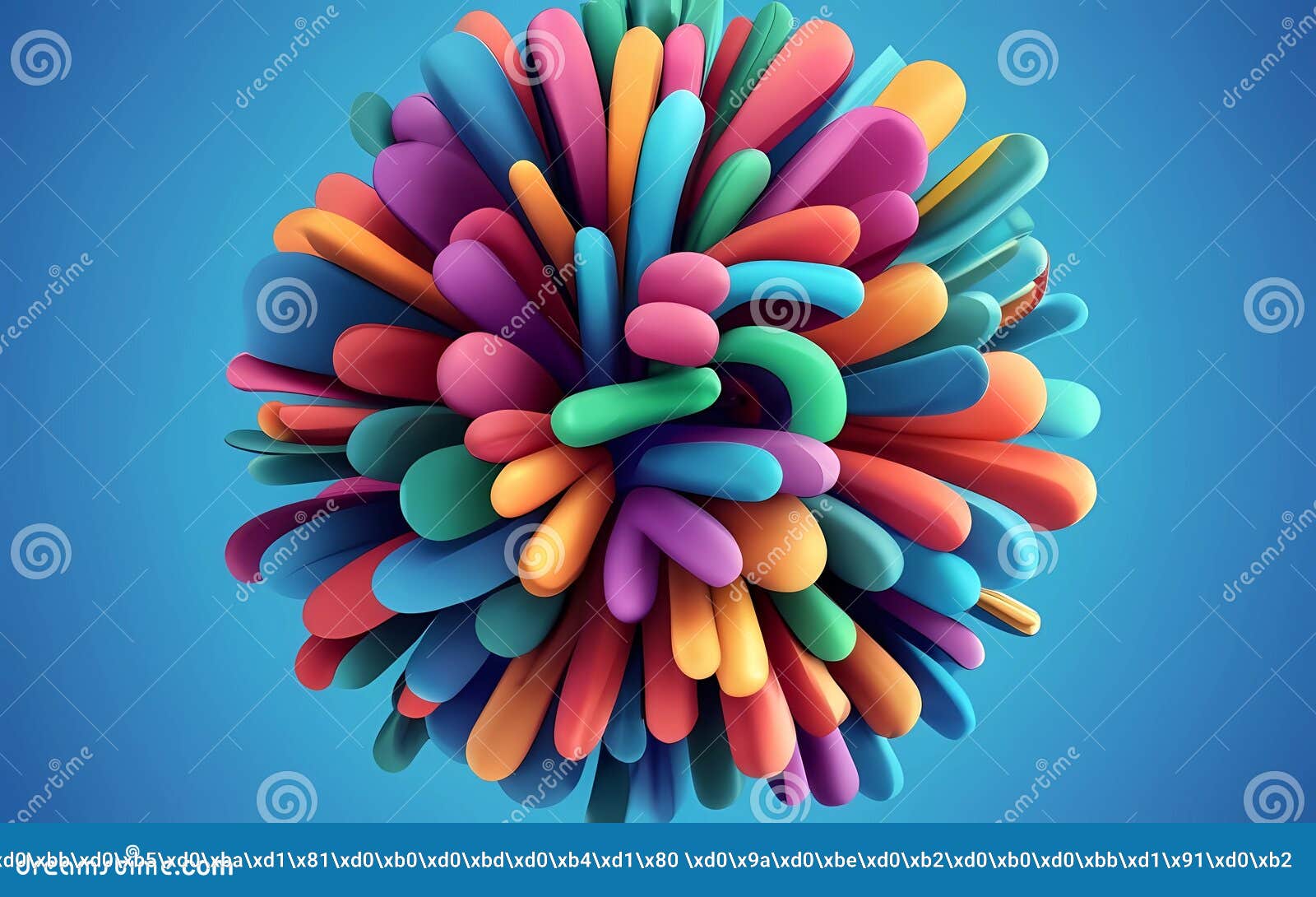 Abstract Colorful Geometric Background with 3d Shapes. AI Generation ...