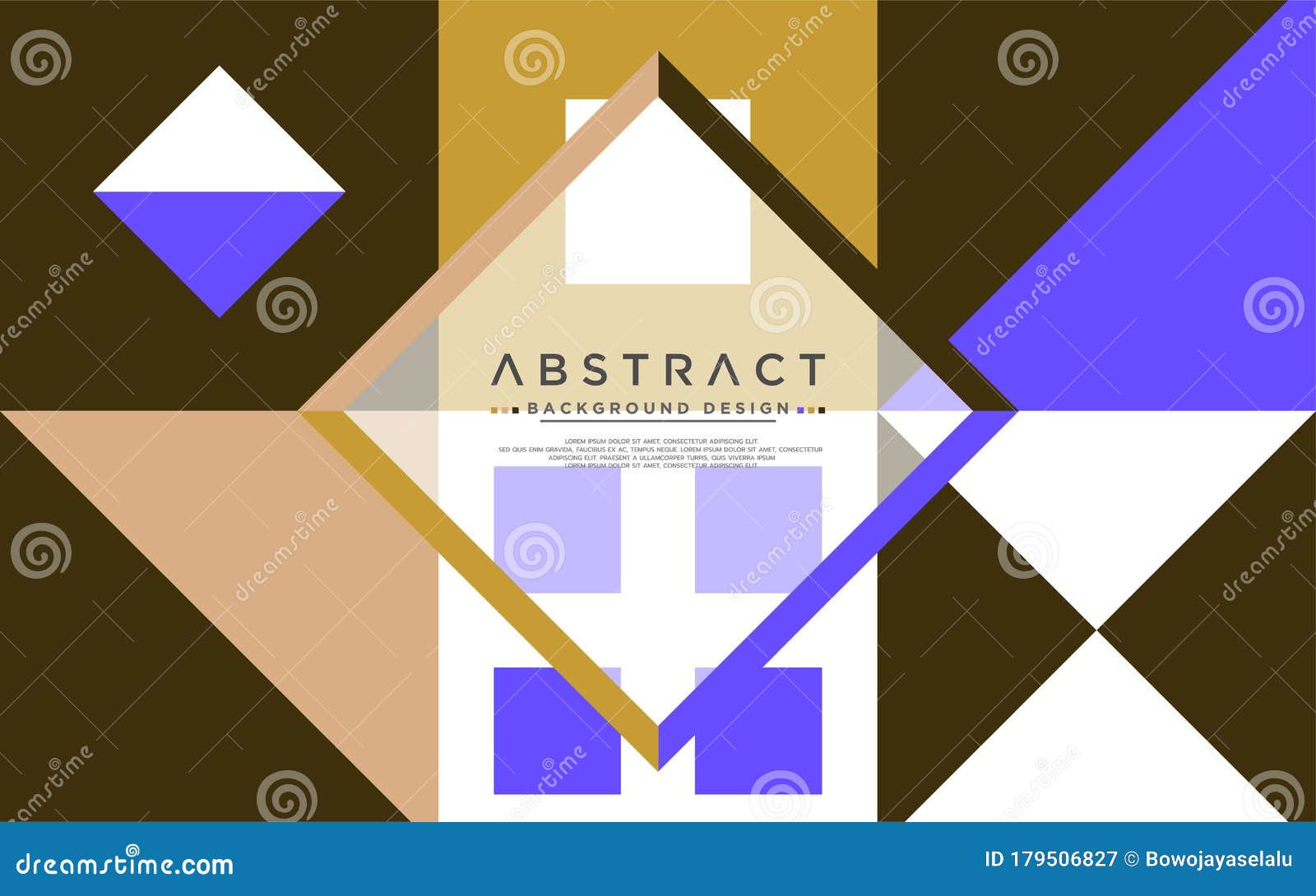 Abstract Colorful Geometric Background with Modern Shape Stock Vector ...