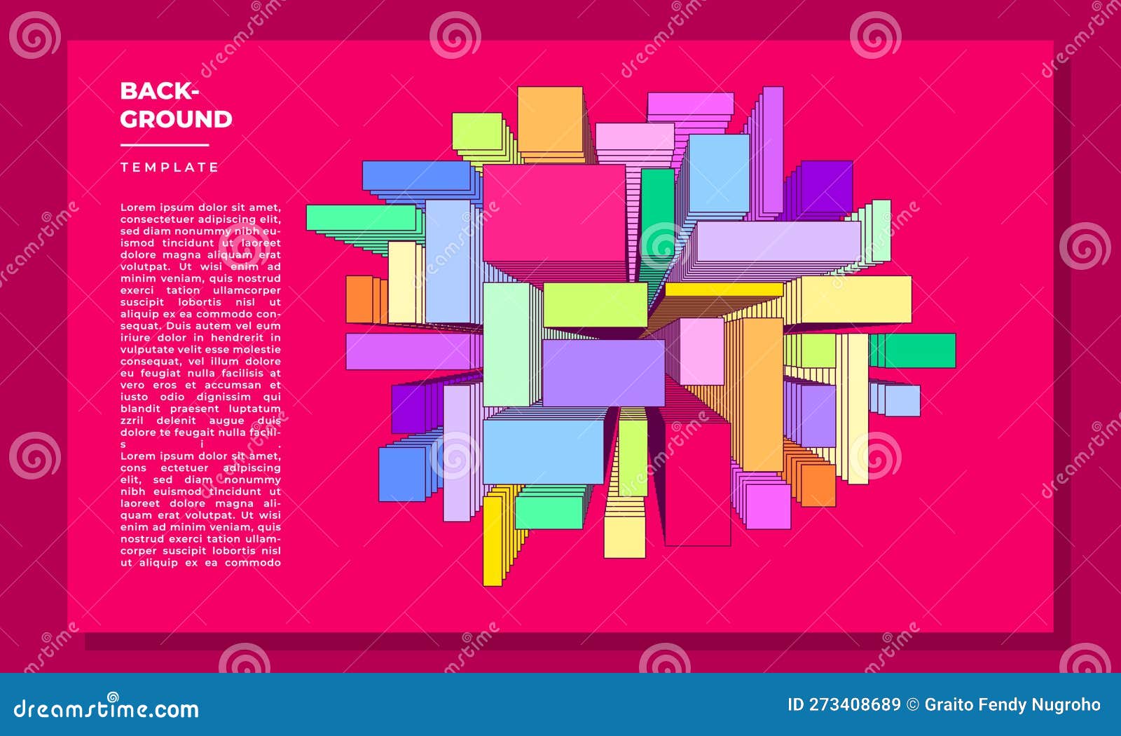 Abstract and Colorful Geometric Layer Background Template. Stock Vector ...