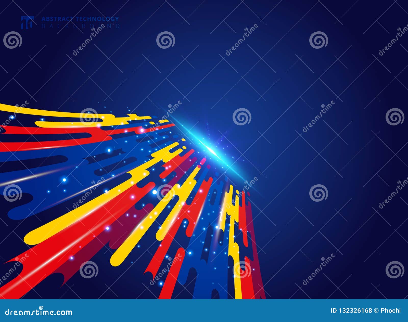 Transition Of Hot Explosive Particles. Repeating Pattern Of Particle ...