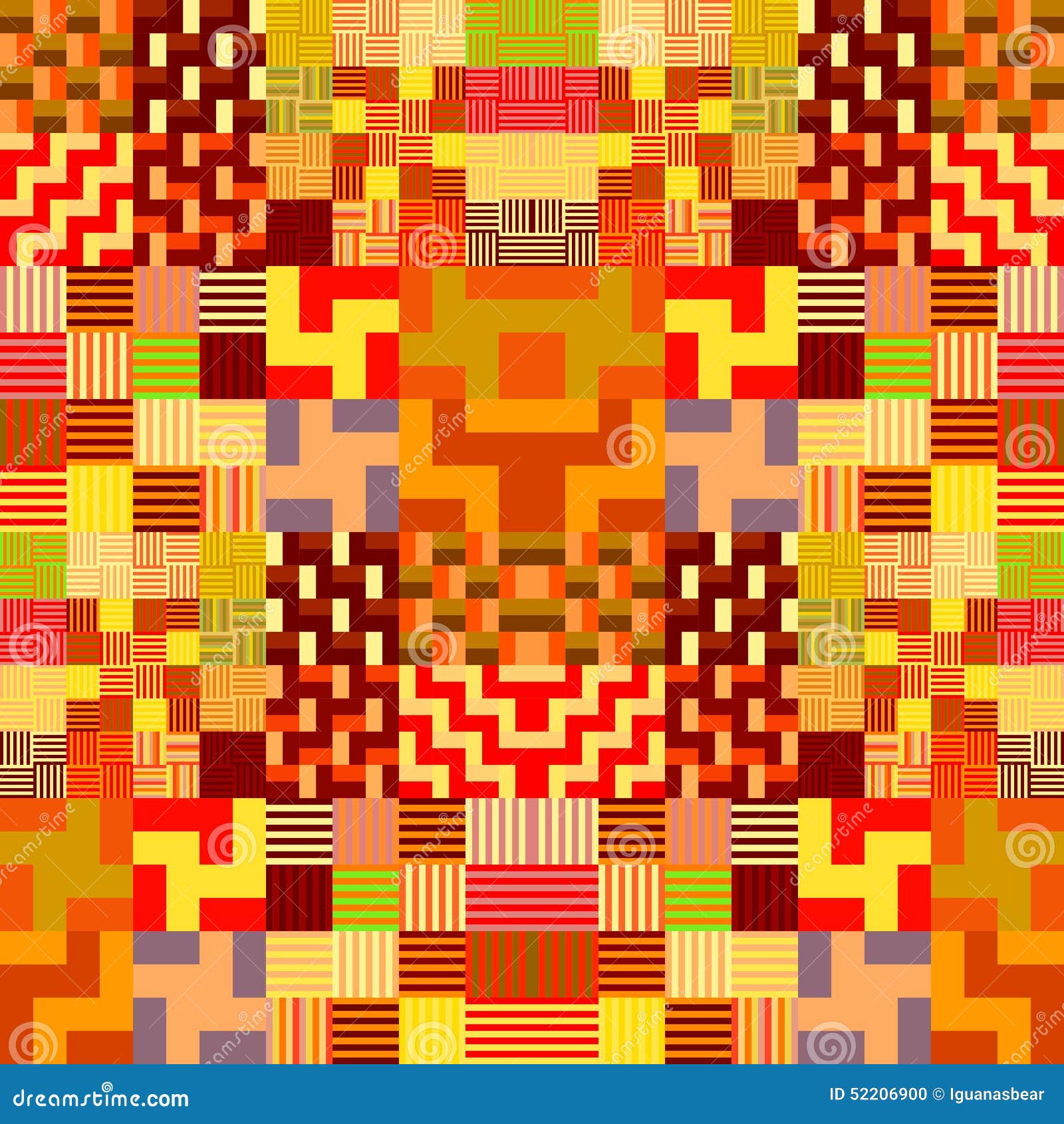 Abstract Colorful Geometrical Tileable Background Stock Illustration ...