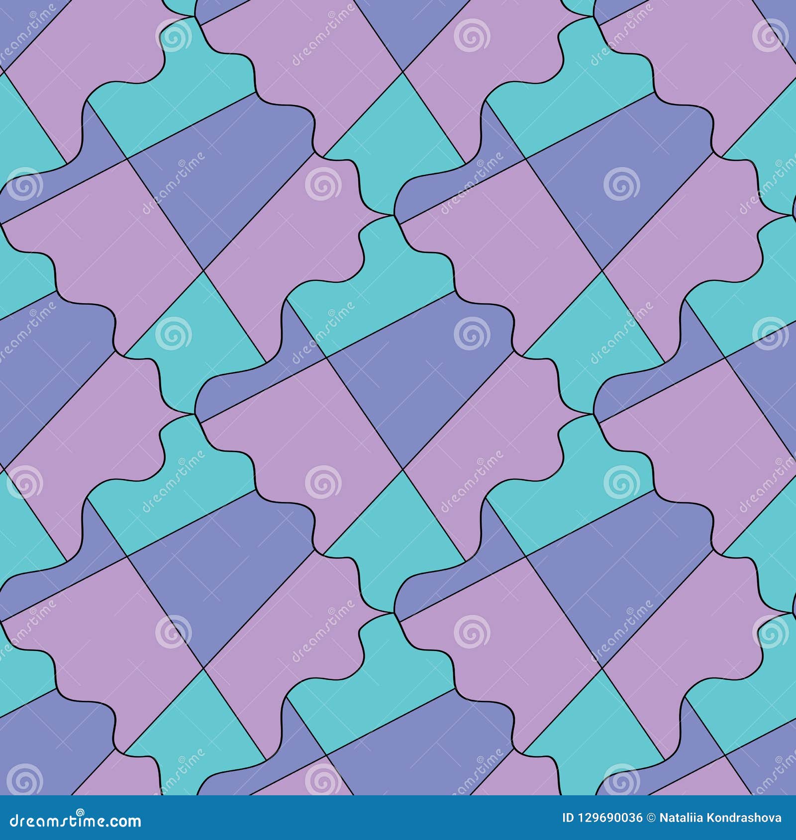 Abstract Colorful Geometry Tessellation Pattern Stock Vector ...