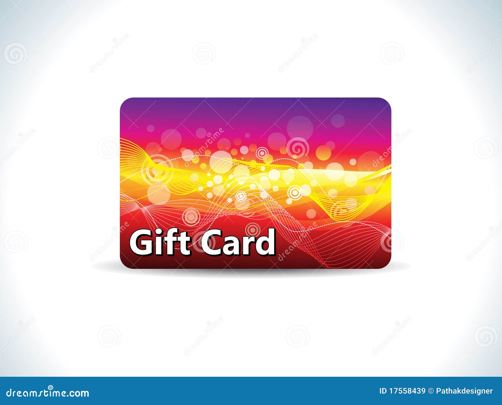 Abstract Colorful Gift Card Stock Vector - Illustration of holiday ...