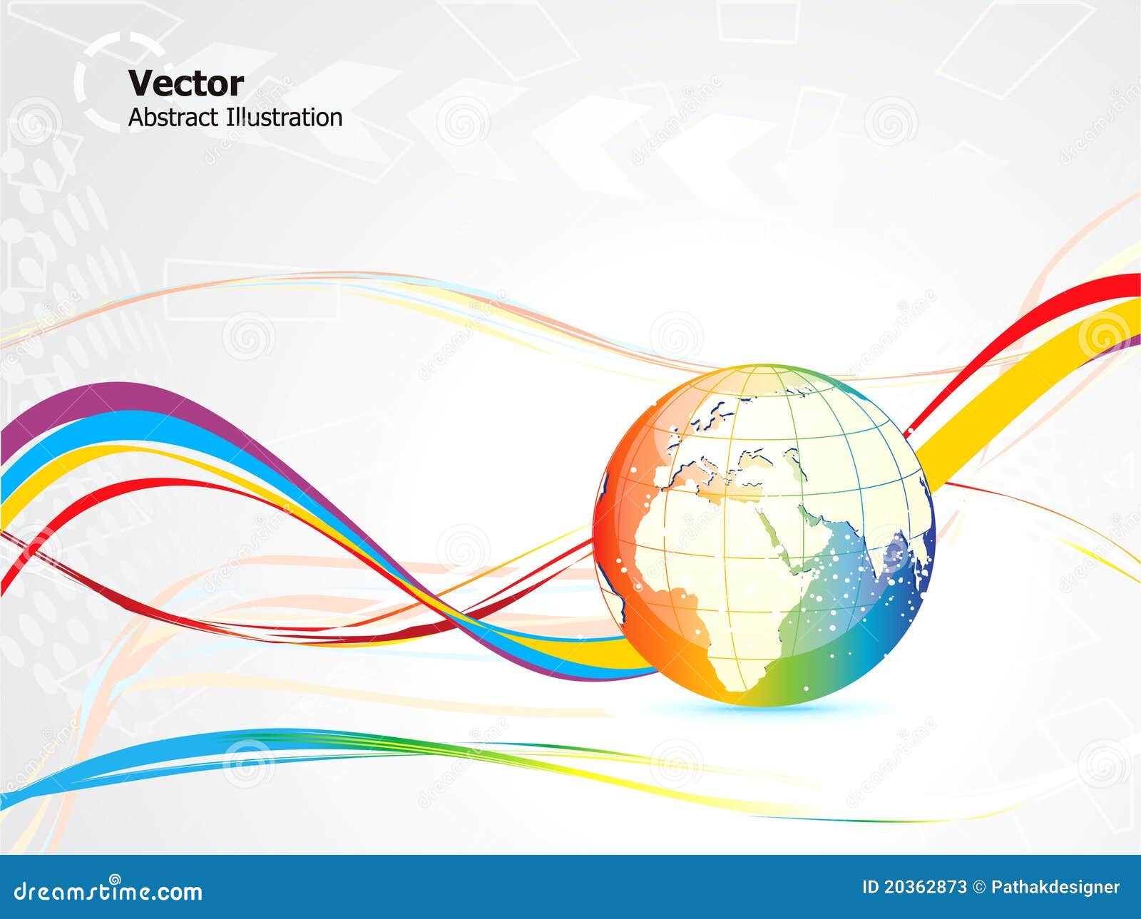 Abstract Colorful Globe Design Stock Vector - Illustration of ...