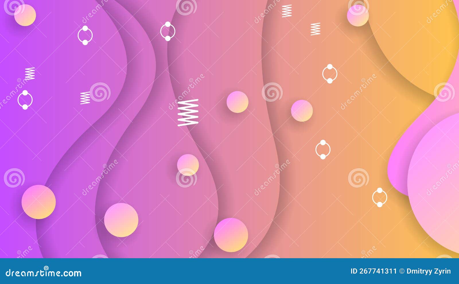 Abstract Colorful Gradient Background with Color Geometric Figures ...