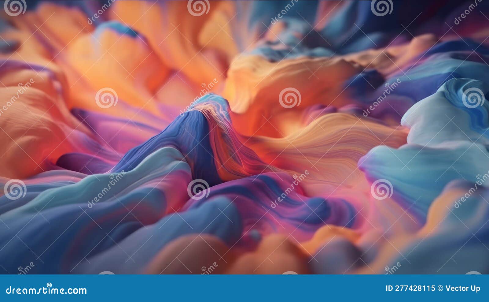 Abstract Colorful Gradient Background. Generative AI Stock Illustration ...