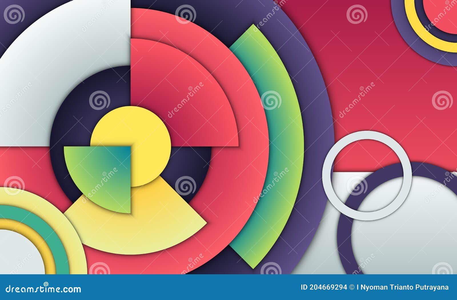 Abstract Colorful Gradient Circle Background Stock Vector ...