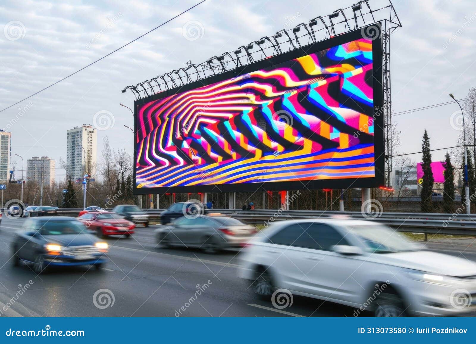 Abstract Colorful Gradient Fluid Wavy Dynamic Lines Pattern on Digital ...