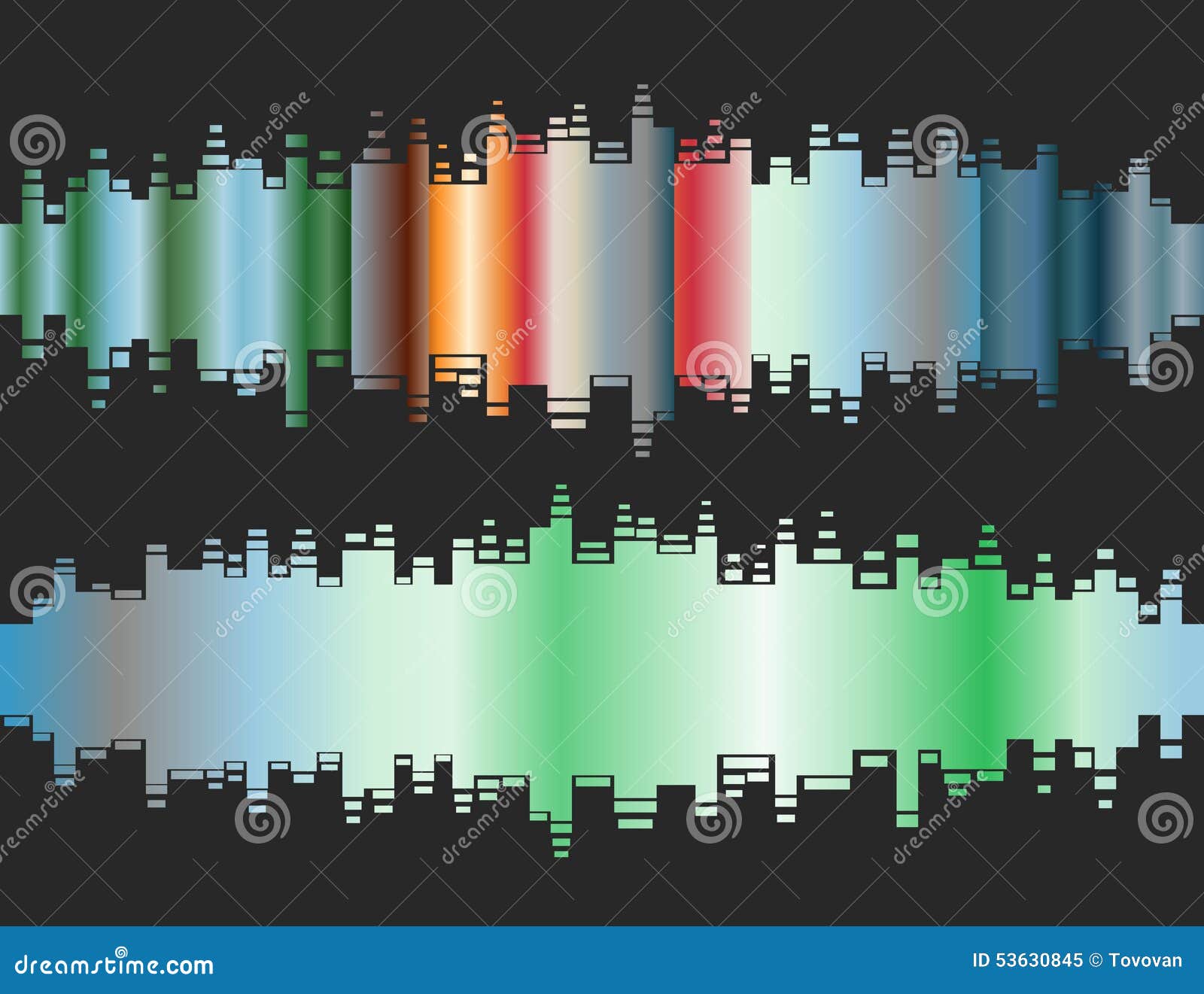 Abstract Colorful Gradient Indicator Set Stock Vector - Illustration of ...